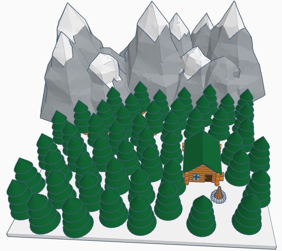 Pine Forest Diorama in Tinkercad : 7 Steps (with Pictures) - Instructables