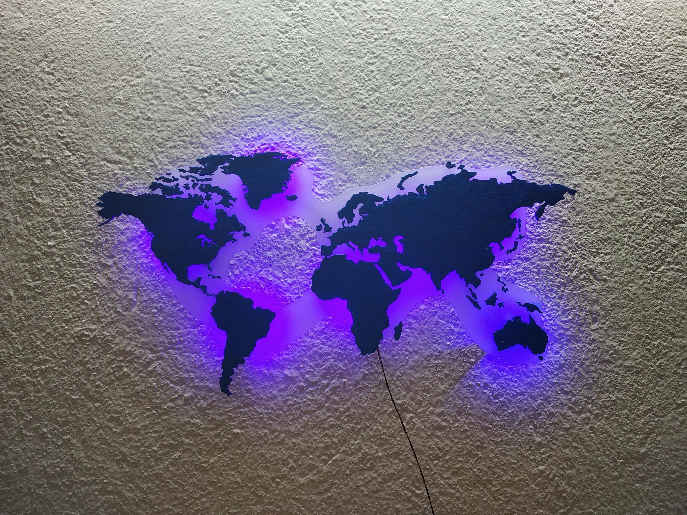 Backlit World Map From an Old PVC Pipe : 15 Steps (with Pictures ...