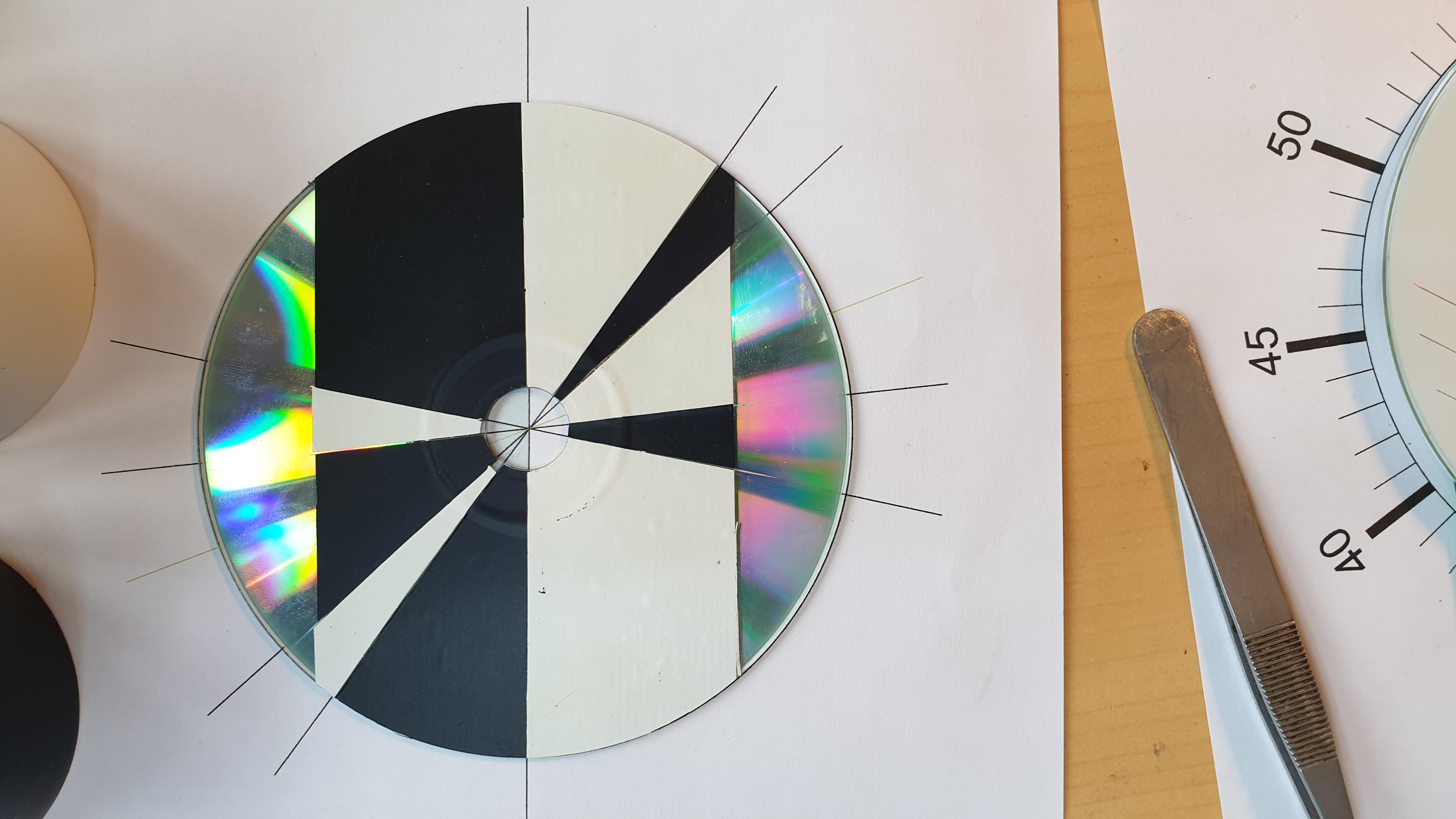 Absolute Position Encoder With Single Track Gray Code : 8 Steps (with ...
