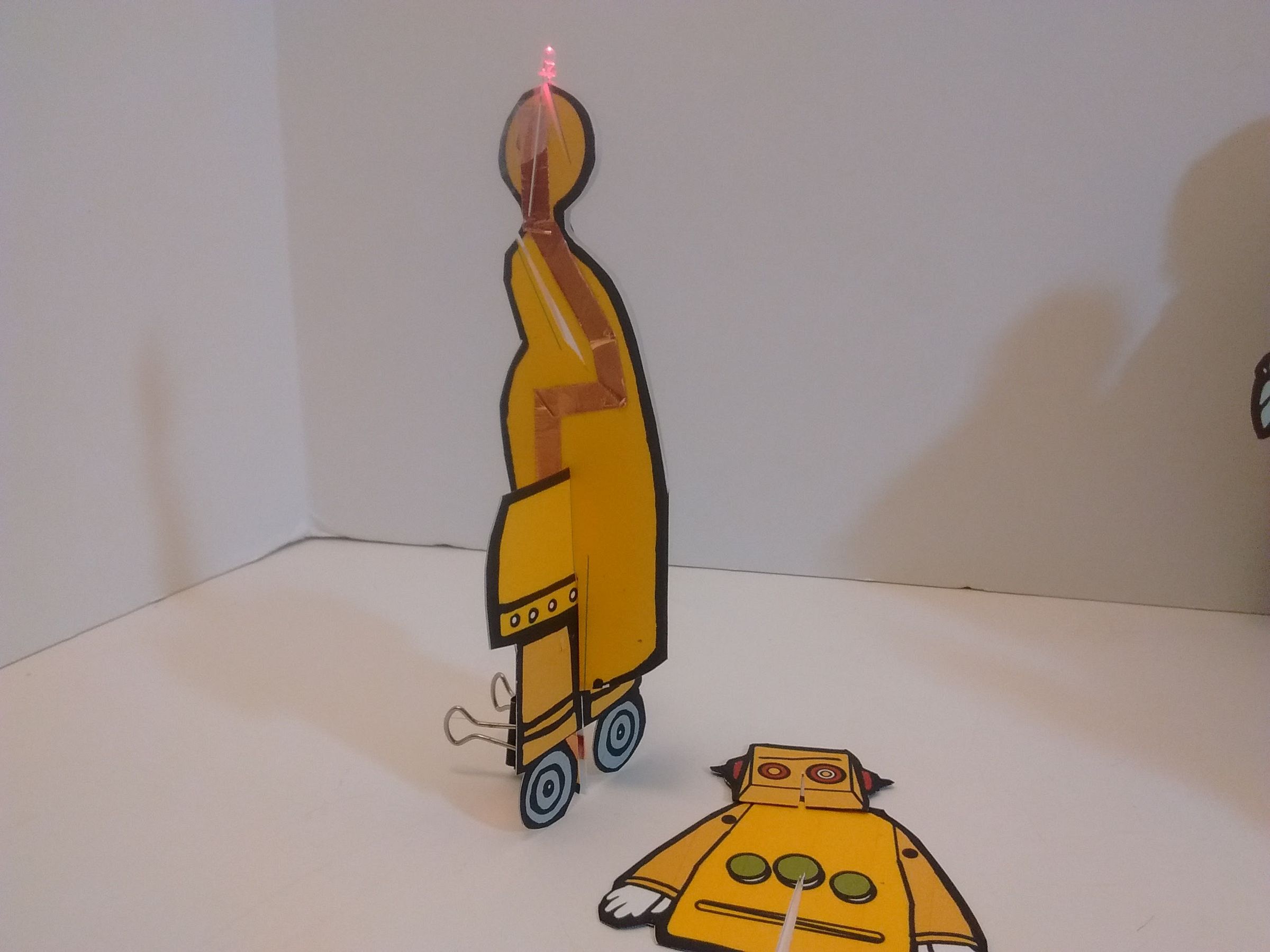 Blinky Paper Robot - 1st Paper Circuit Project : 7 Steps (with Pictures ...