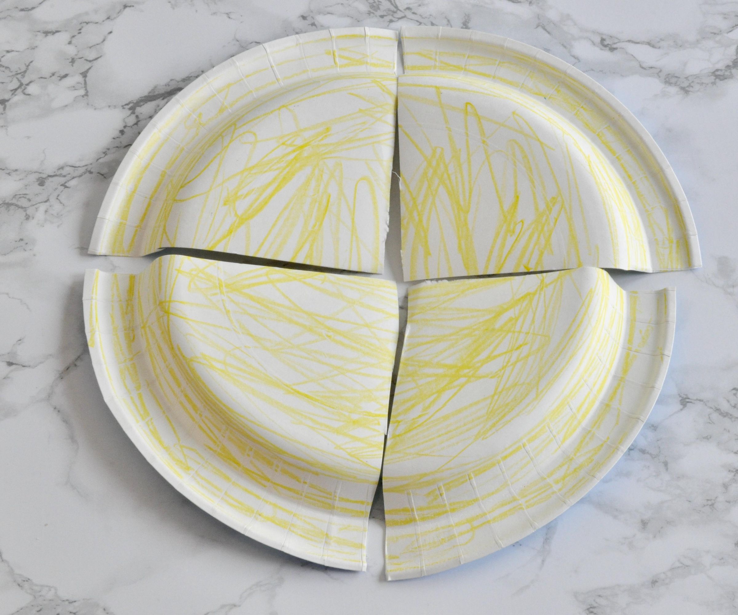 Paper Plate Fractions - Math Manipulative : 8 Steps (with Pictures ...