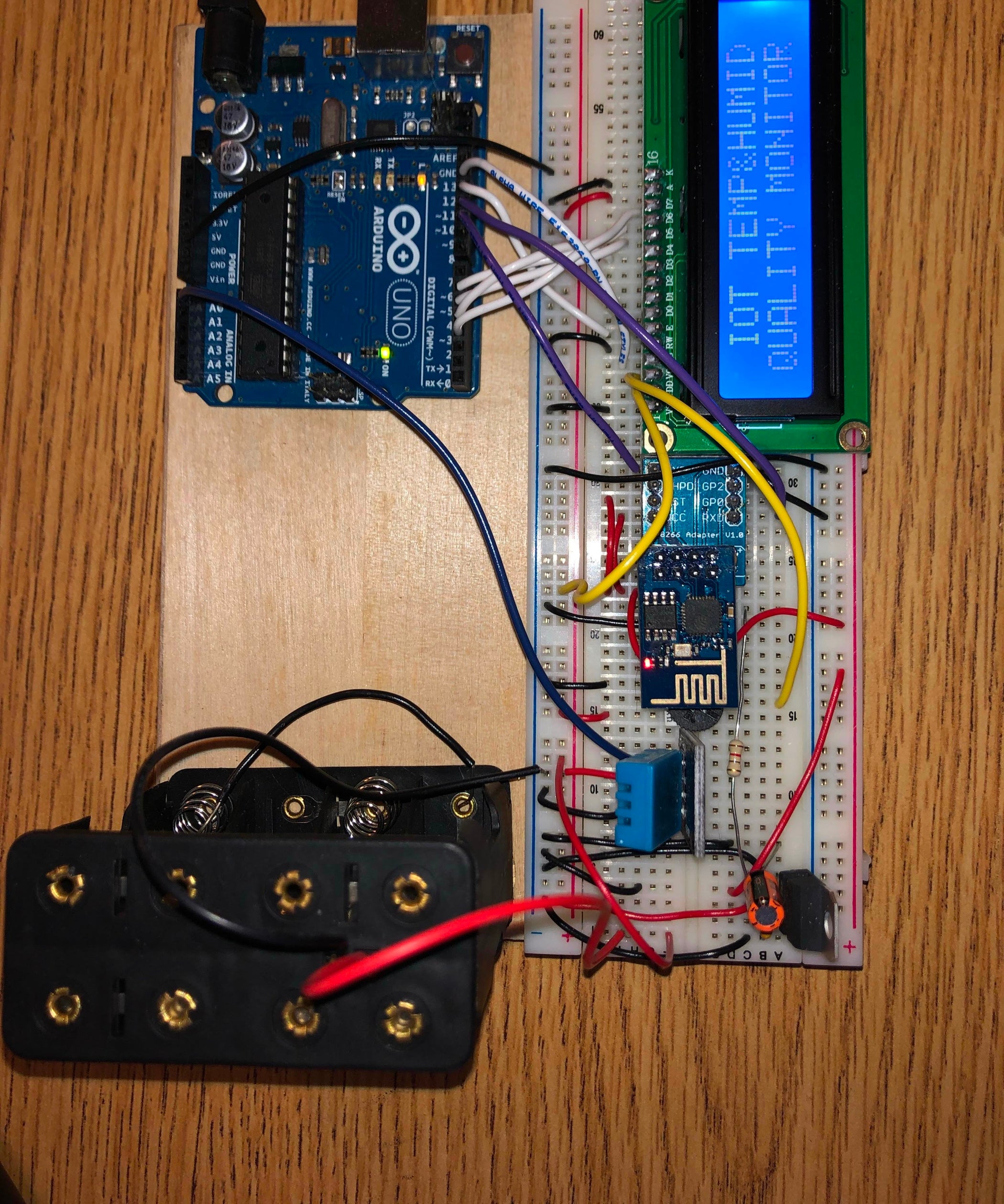 Temperature And Humidity Sensor 7 Steps Instructables