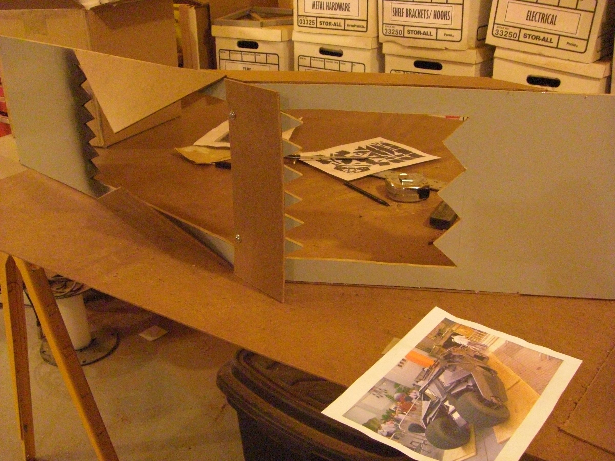 Make a Life-sized Batmobile Tumbler and Batman Themed Halloween Display ...