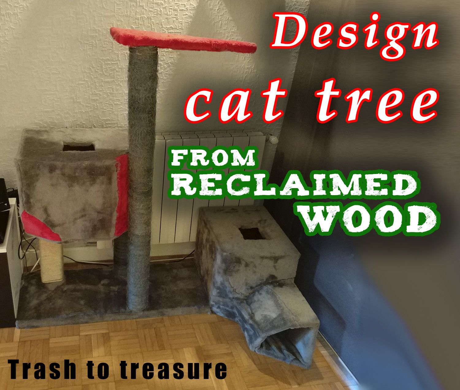 Reclaimed Wood DIY Design Cat Tree : 9 Steps (with Pictures ...