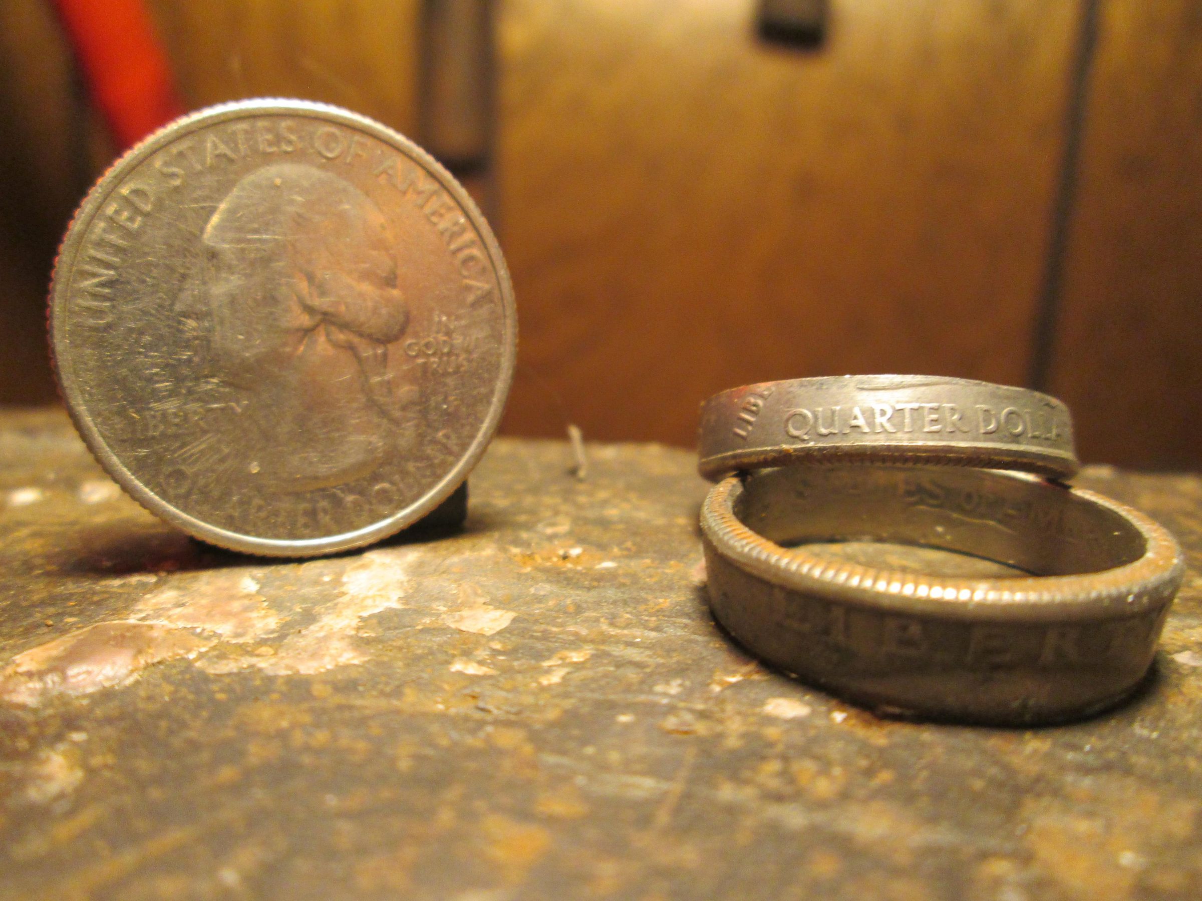 DIY Beautiful Coin Ring Out of a Clad Quarter : 6 Steps (with Pictures ...
