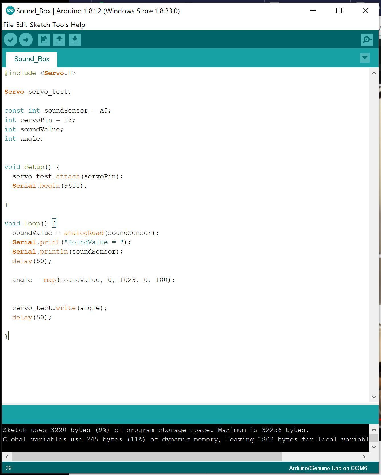 Sound Sensor & Servo: Reactive Motion : 4 Steps - Instructables