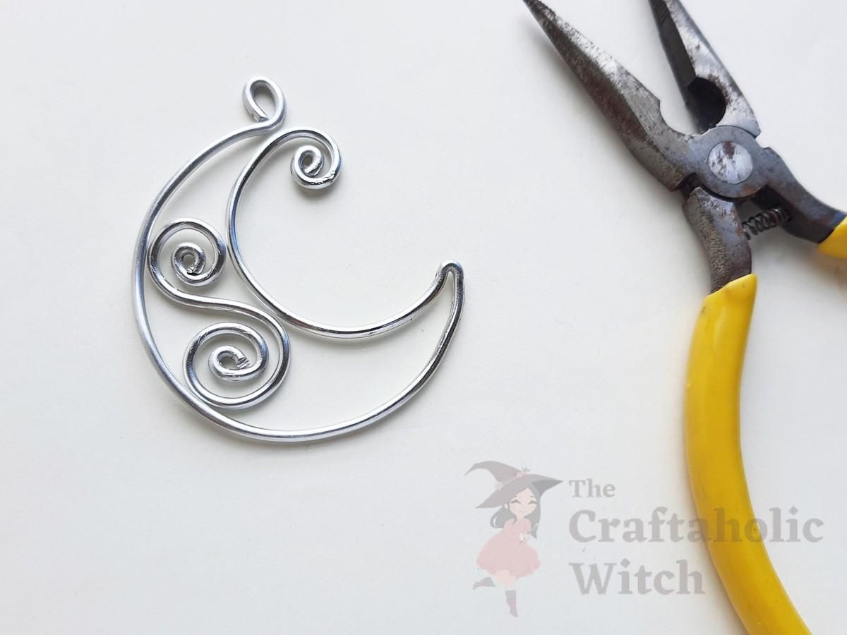 DIY Wire Wrapped Crescent Moon Pendant : 7 Steps (with Pictures ...