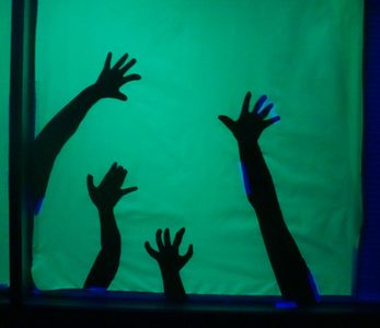 Undead Hand Silhouettes - Haunted House : 4 Steps (with Pictures ...