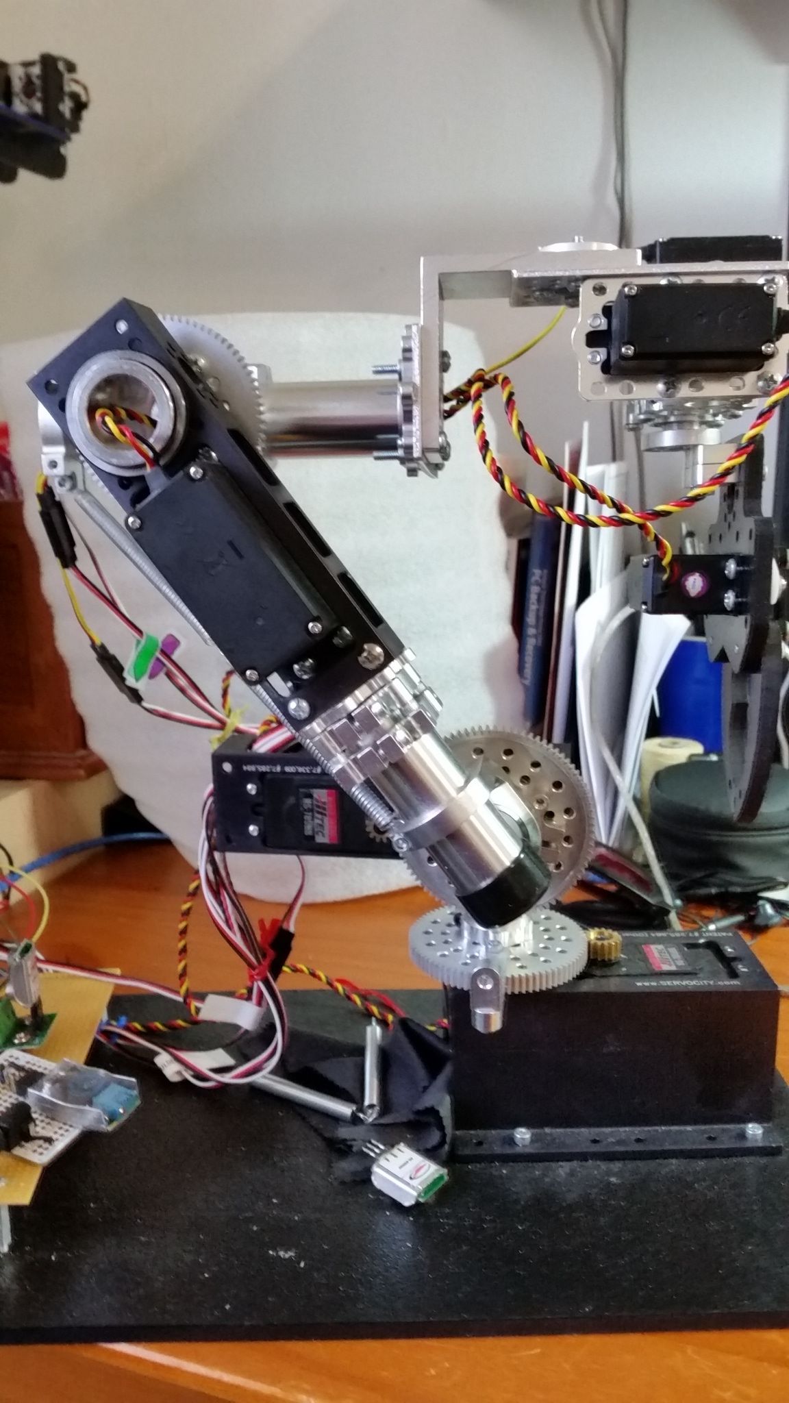Homemade Robotic Arm Using Standard Parts Using Arduino and a ...