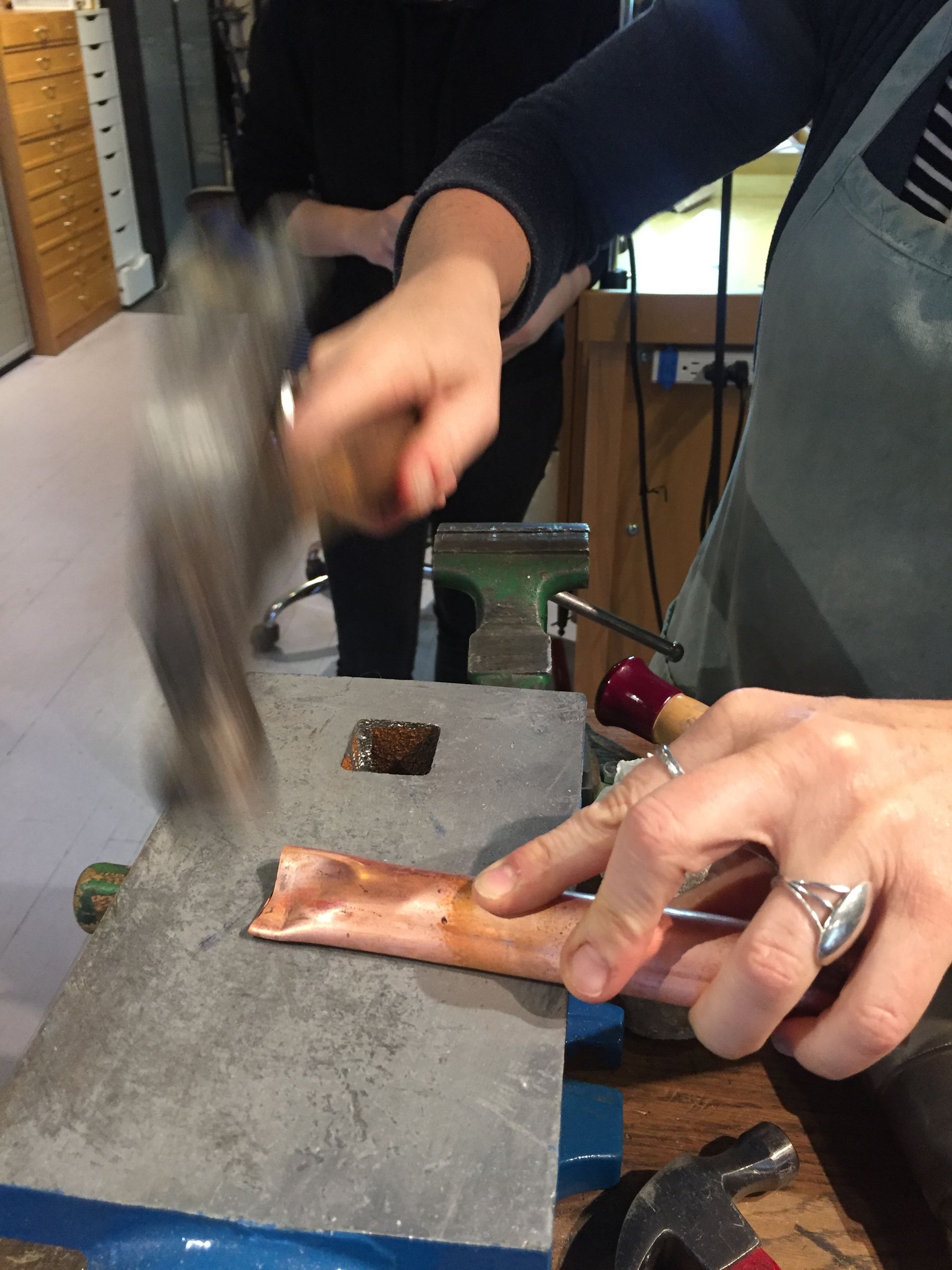 Forged Repurposed Copper Pipe Cuff : 6 Steps (with Pictures ...