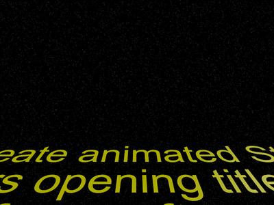 Create Animated Star Wars Opening Titles ! : 7 Steps - Instructables