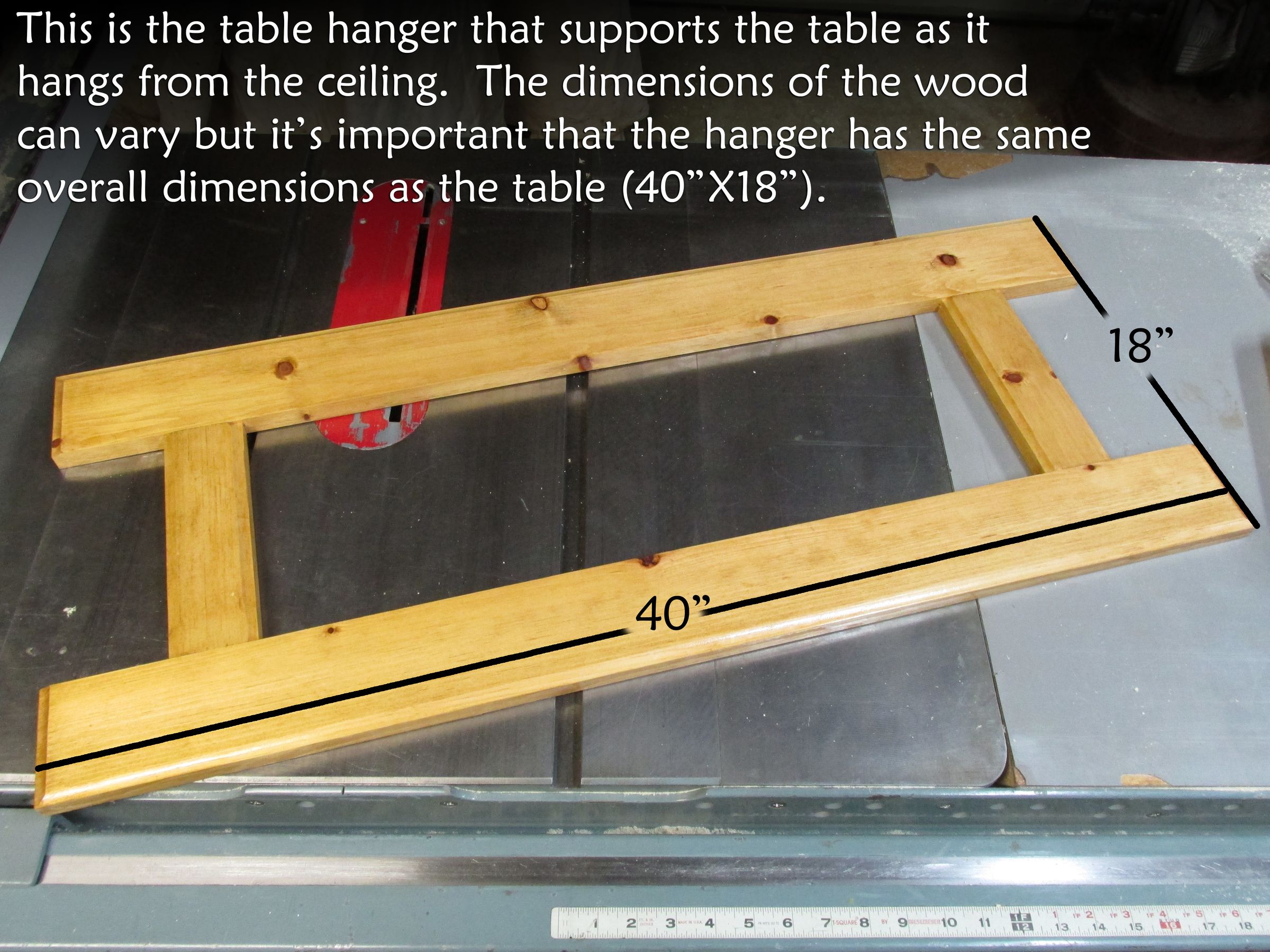 Paracord and Pulley Hanging Table : 11 Steps (with Pictures ...