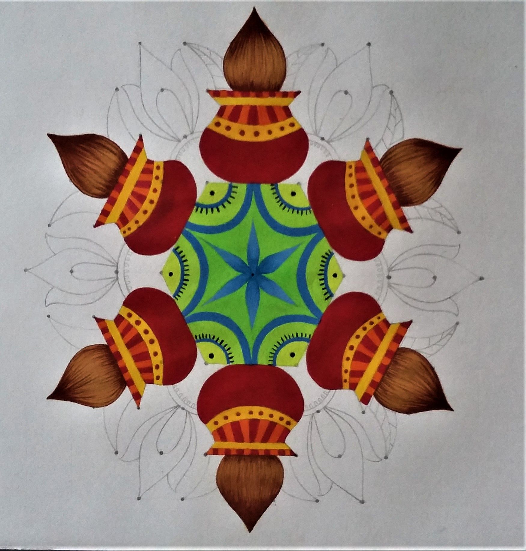 KOLAM PAINTING!! : 8 Steps - Instructables