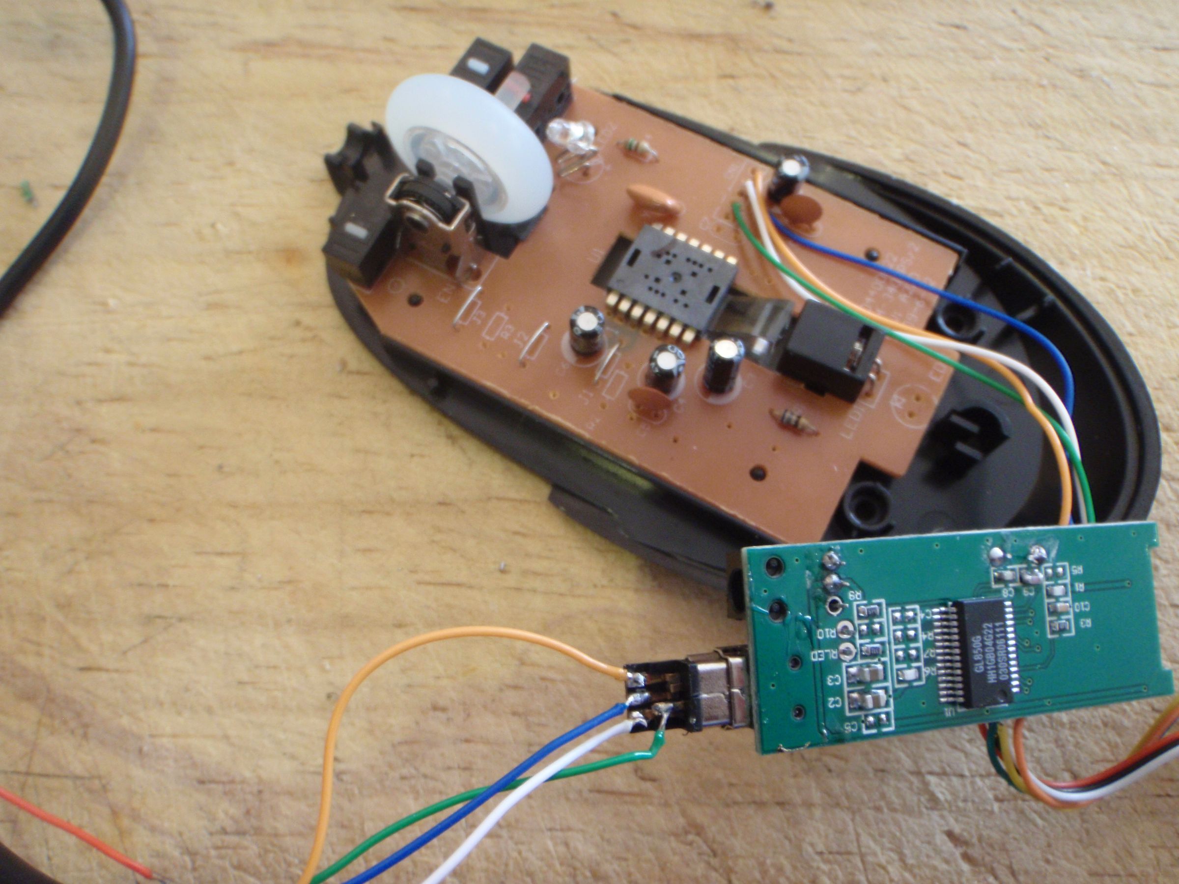 Mouse With USB Port (optional Internal Drive) : 6 Steps (with Pictures ...