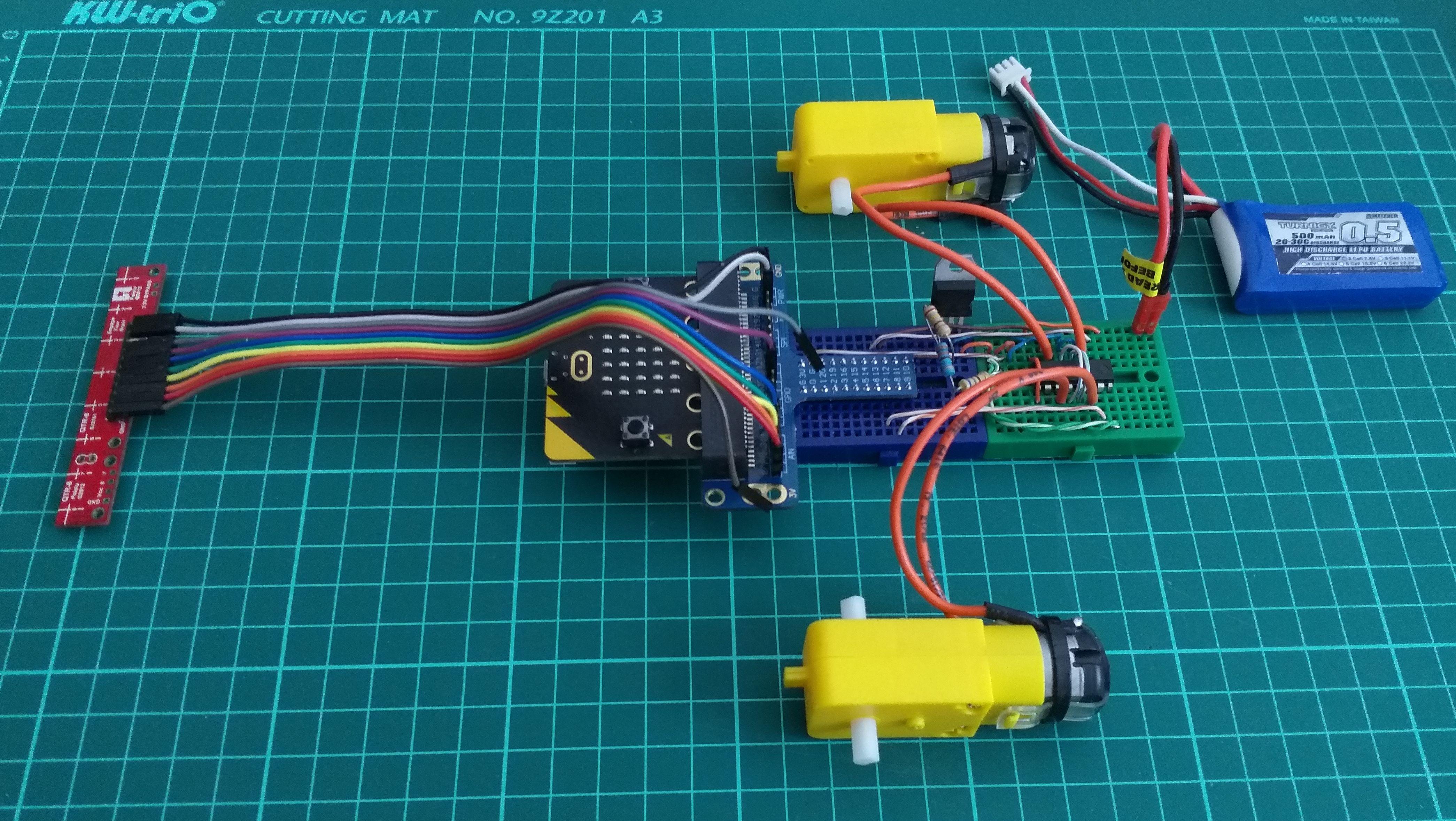 Micro:bit Line Following Robot : 7 Steps (with Pictures) - Instructables