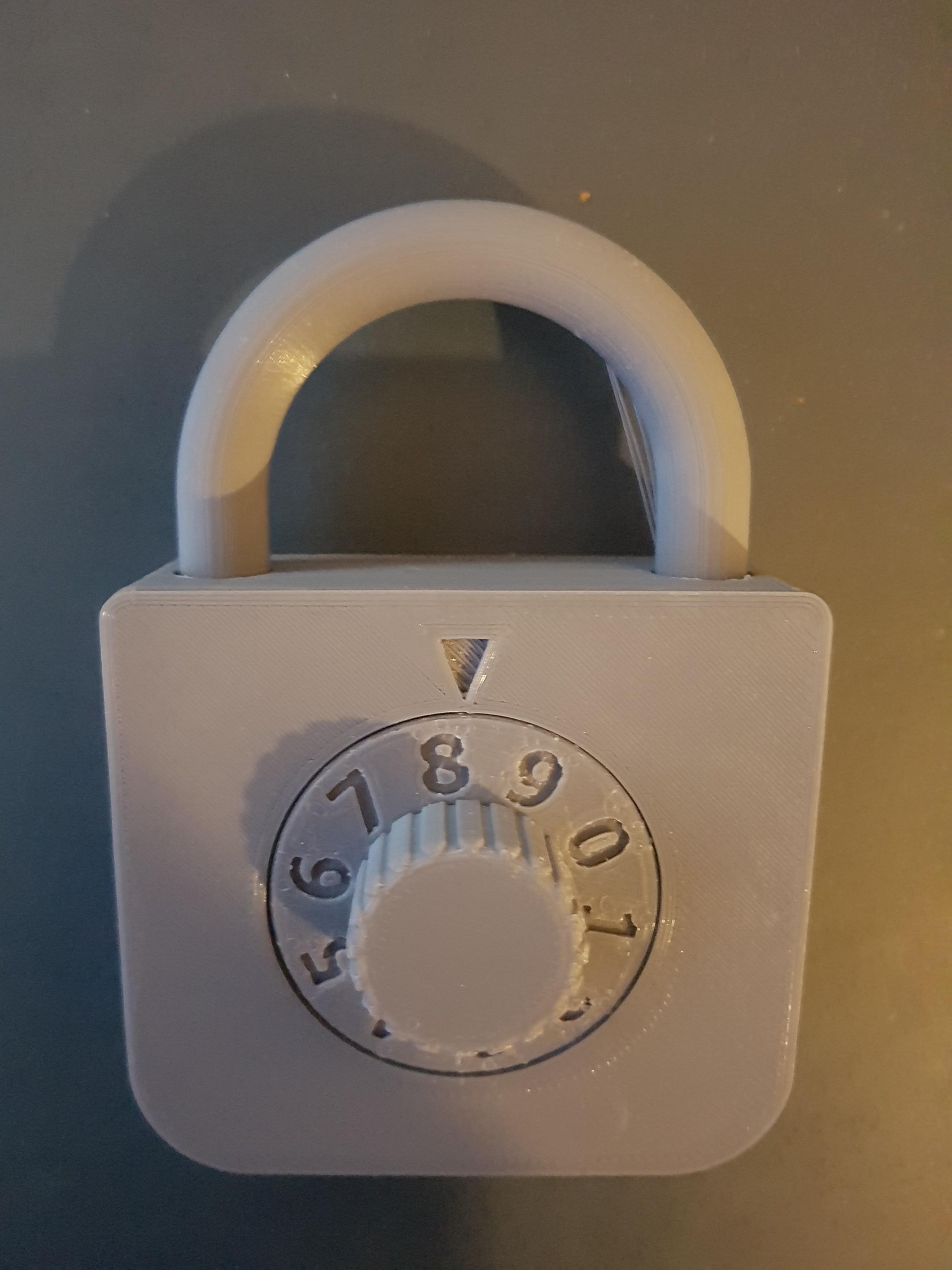 Fully 3D Printed Combination Lock With Changeable Combination : 11 ...