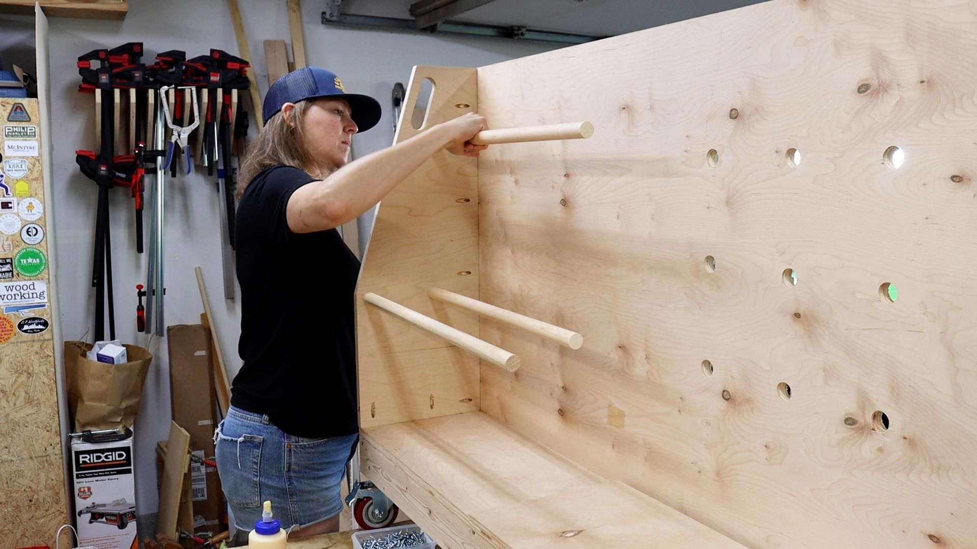 DIY Mobile Plywood and Lumber Storage Cart | Only 1 Sheet of Plywood ...