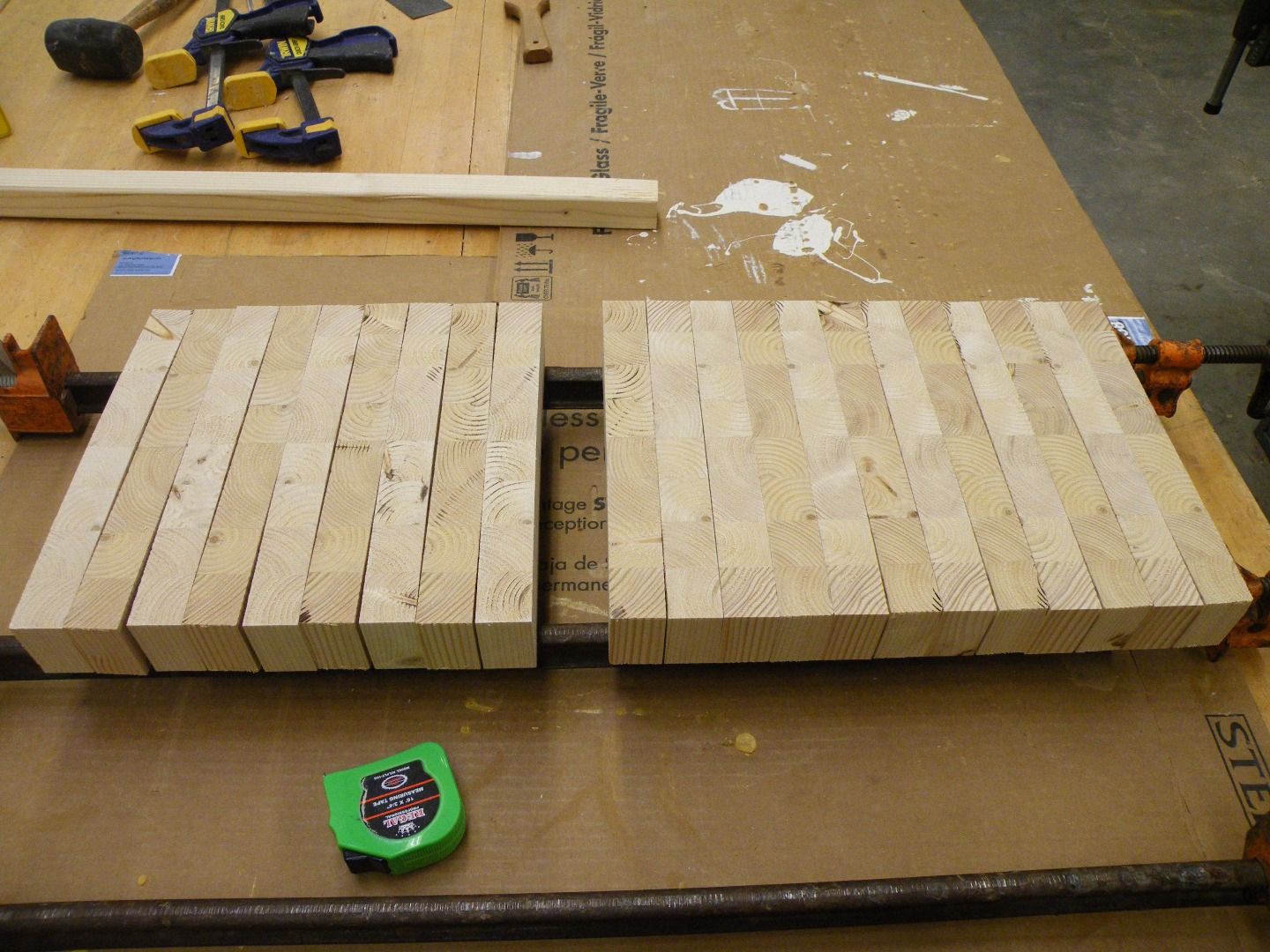 2x4 End Grain Cutting Board / Butcher Block : 13 Steps (with Pictures ...