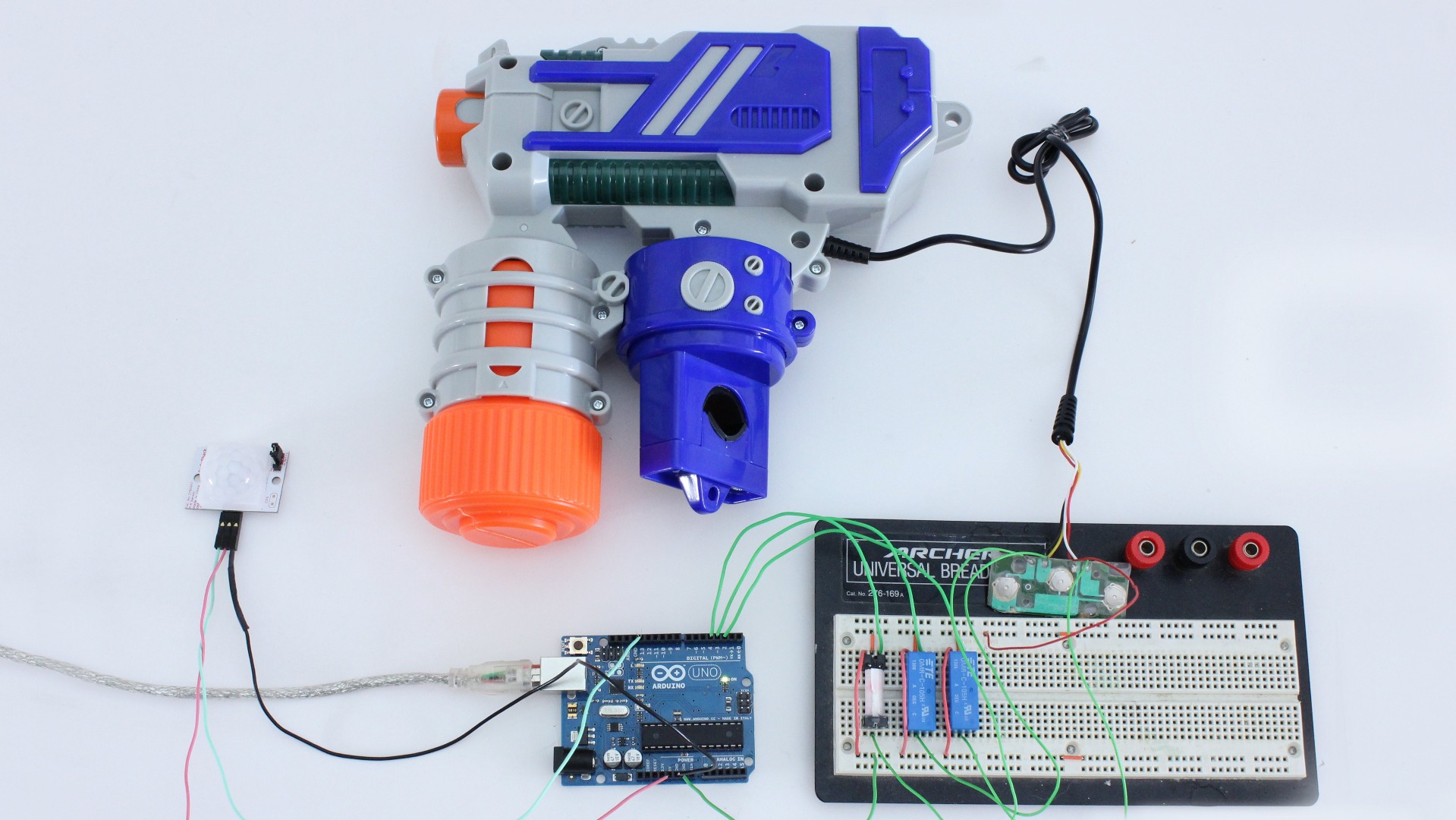 Motion Activated Gun Turret : 11 Steps (with Pictures) - Instructables