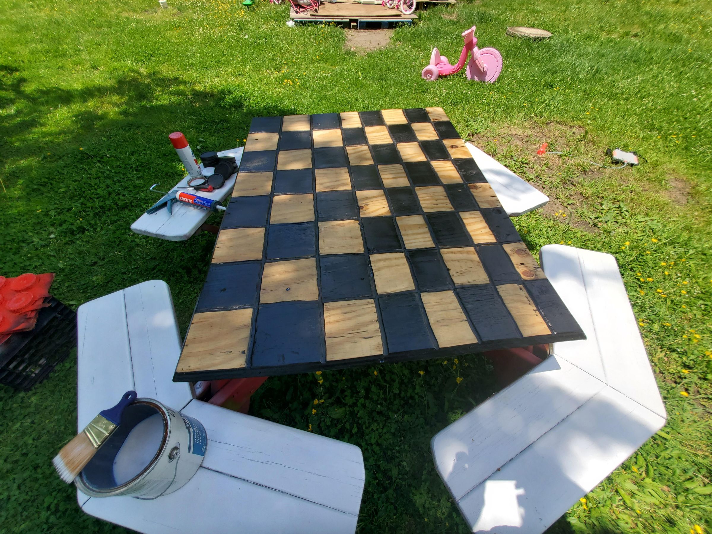 Checkers Board Table Top : 8 Steps (with Pictures) - Instructables