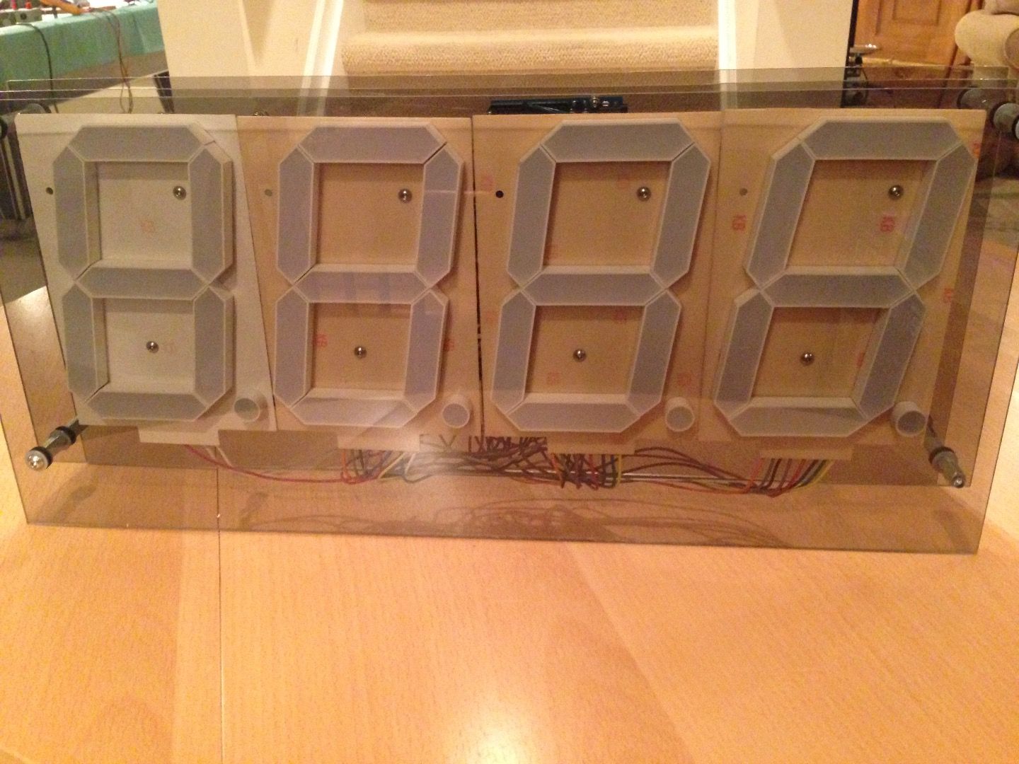 Large 7 Segment Clock : 4 Steps - Instructables