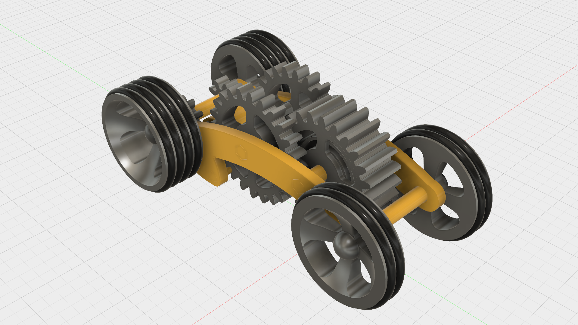 Tabletop Pull Back Tri-Mode Spring Motor Rolling Chassis : 6 Steps ...