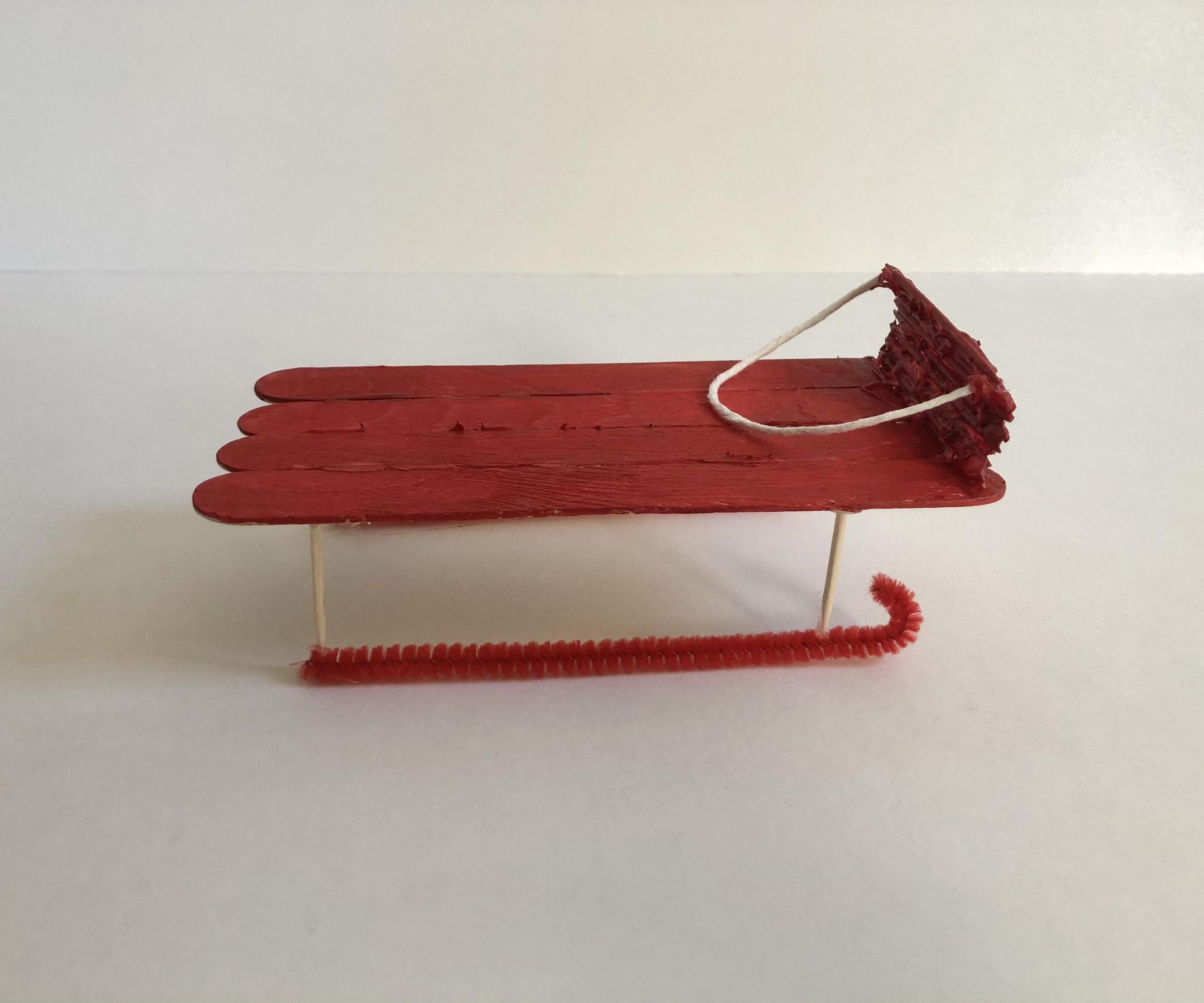 Popsicle Stick Sled Decoration : 6 Steps - Instructables