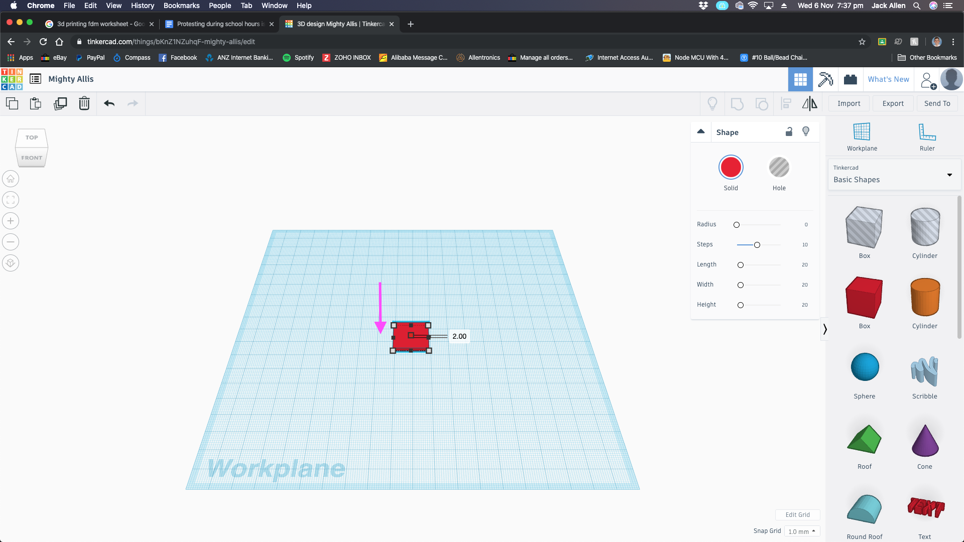 TinkerCAD Key Tag Tutorial : 6 Steps - Instructables
