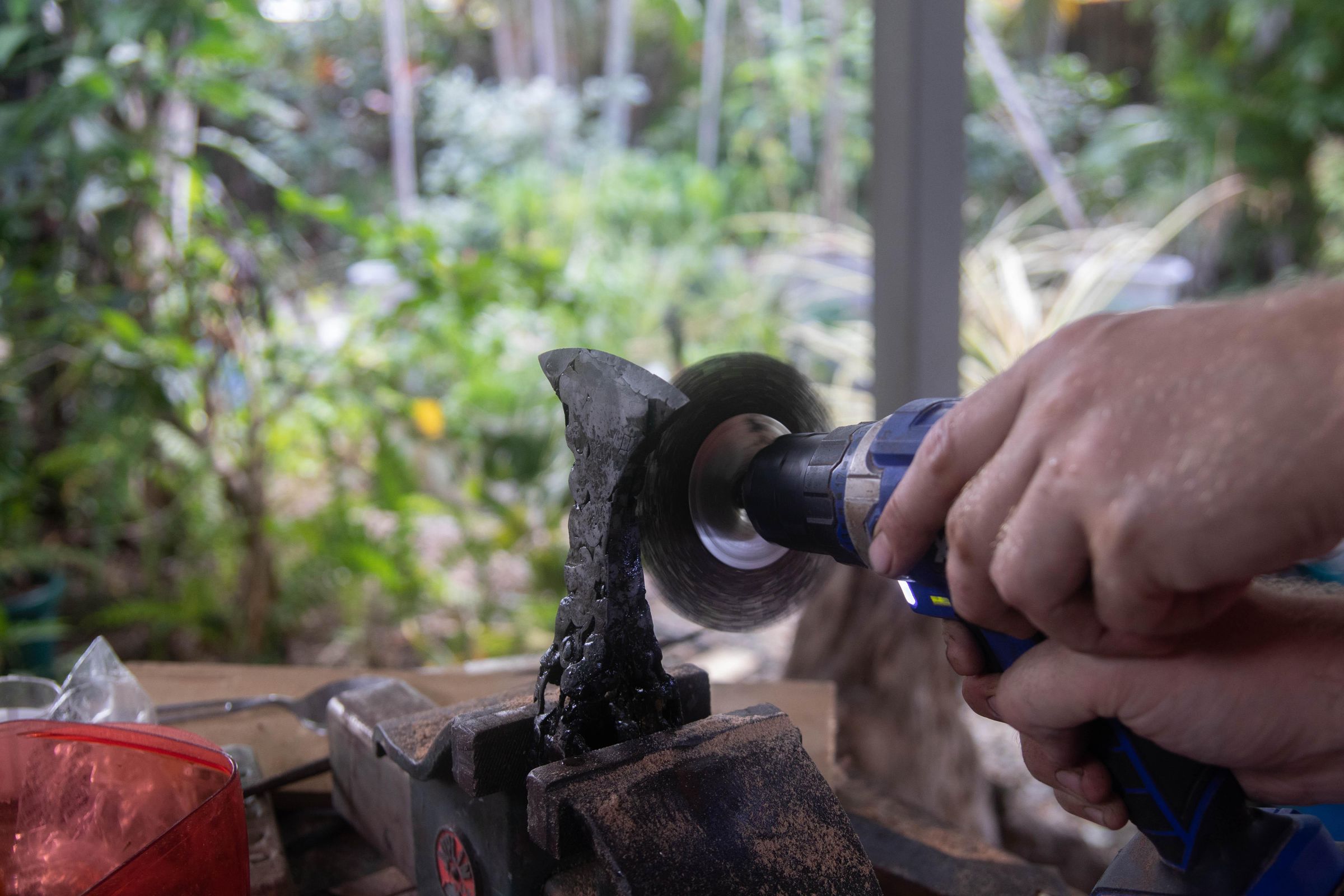 Axe Made From Bike Chain and an Old Rasp. Aka: Mad Maxe! : 13 Steps ...
