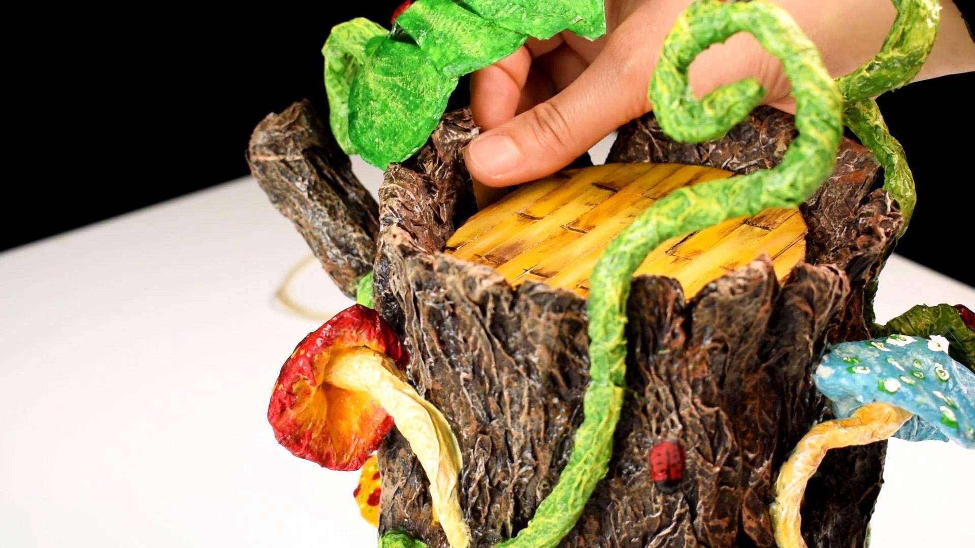 Paper Mache Fairy Garden Tree House : 15 Steps (with Pictures ...