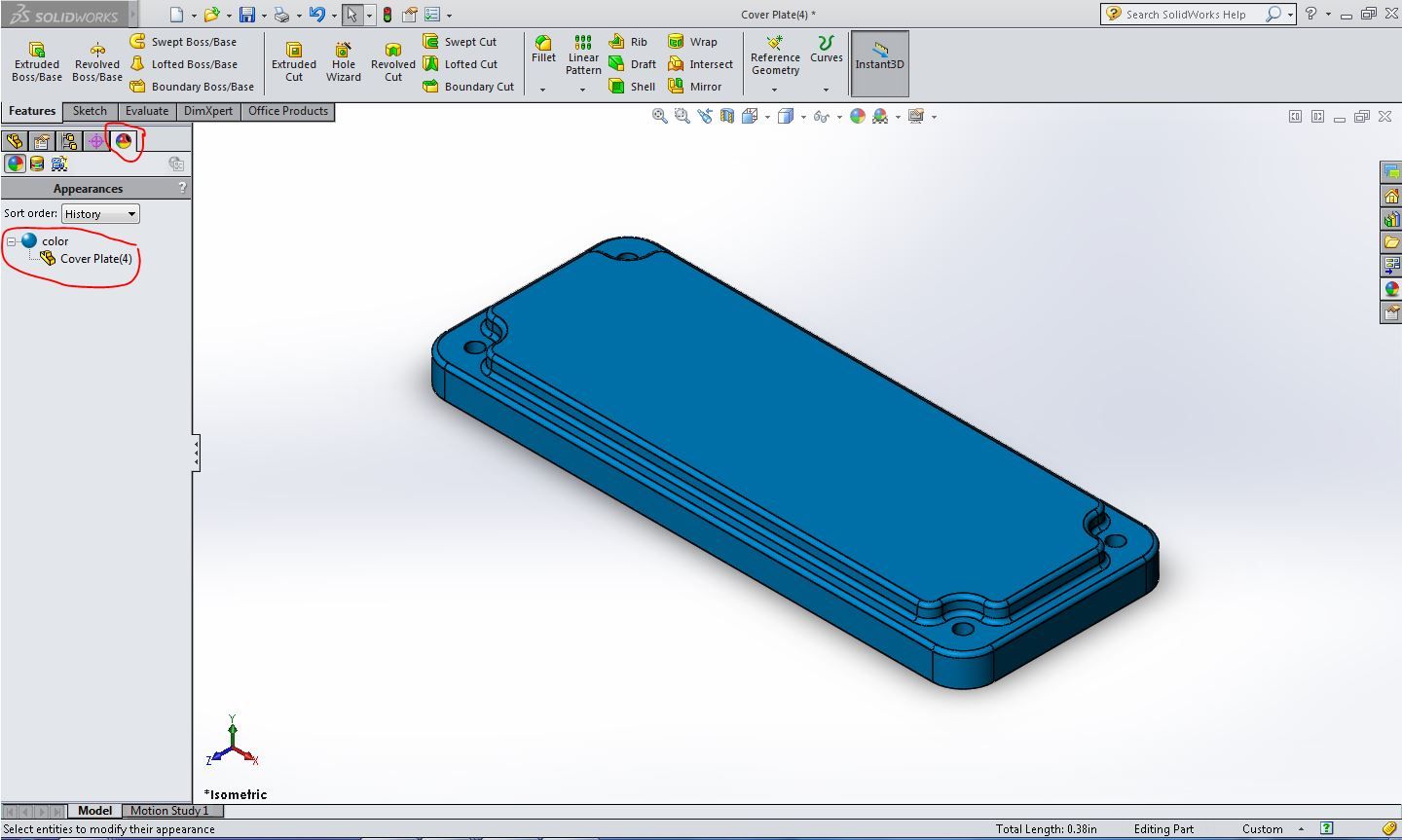 SolidWorks Tutorial: How to Make a Gearbox Cover Plate : 13 Steps ...