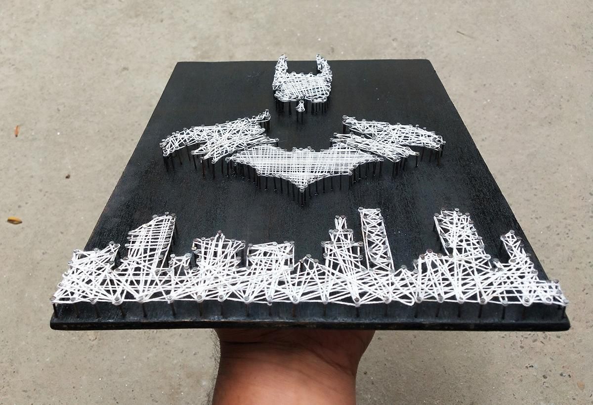 BATMAN | String Art : 6 Steps (with Pictures) - Instructables