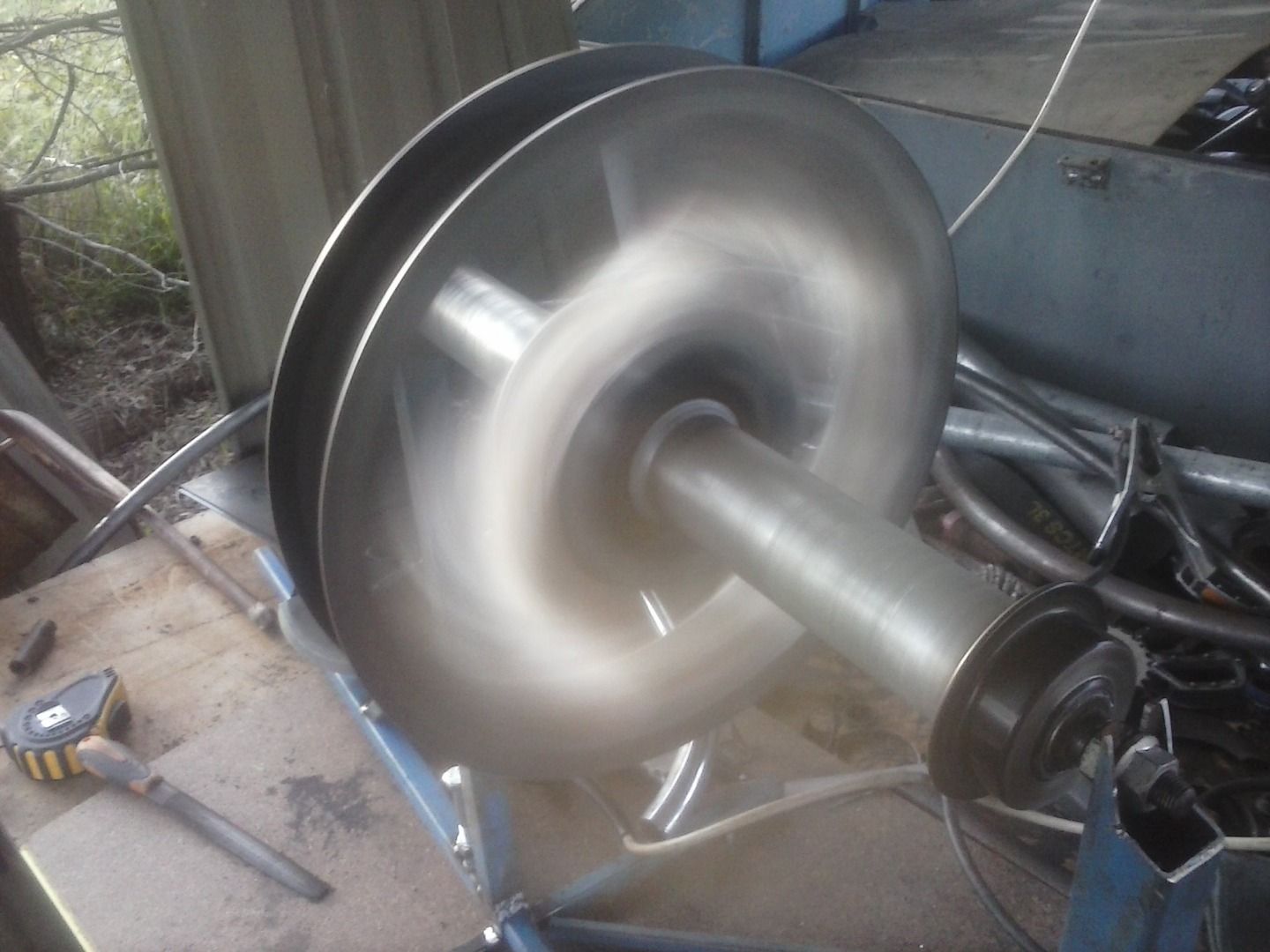 Making Wide Bike Wheel Hubs and Joining Them to Car Rims. PART 2! : 6 ...