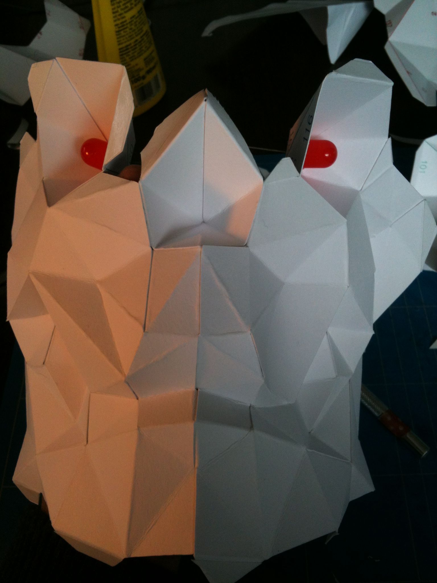 Papercraft Skull With Glowing Eyes : 15 Steps (with Pictures ...