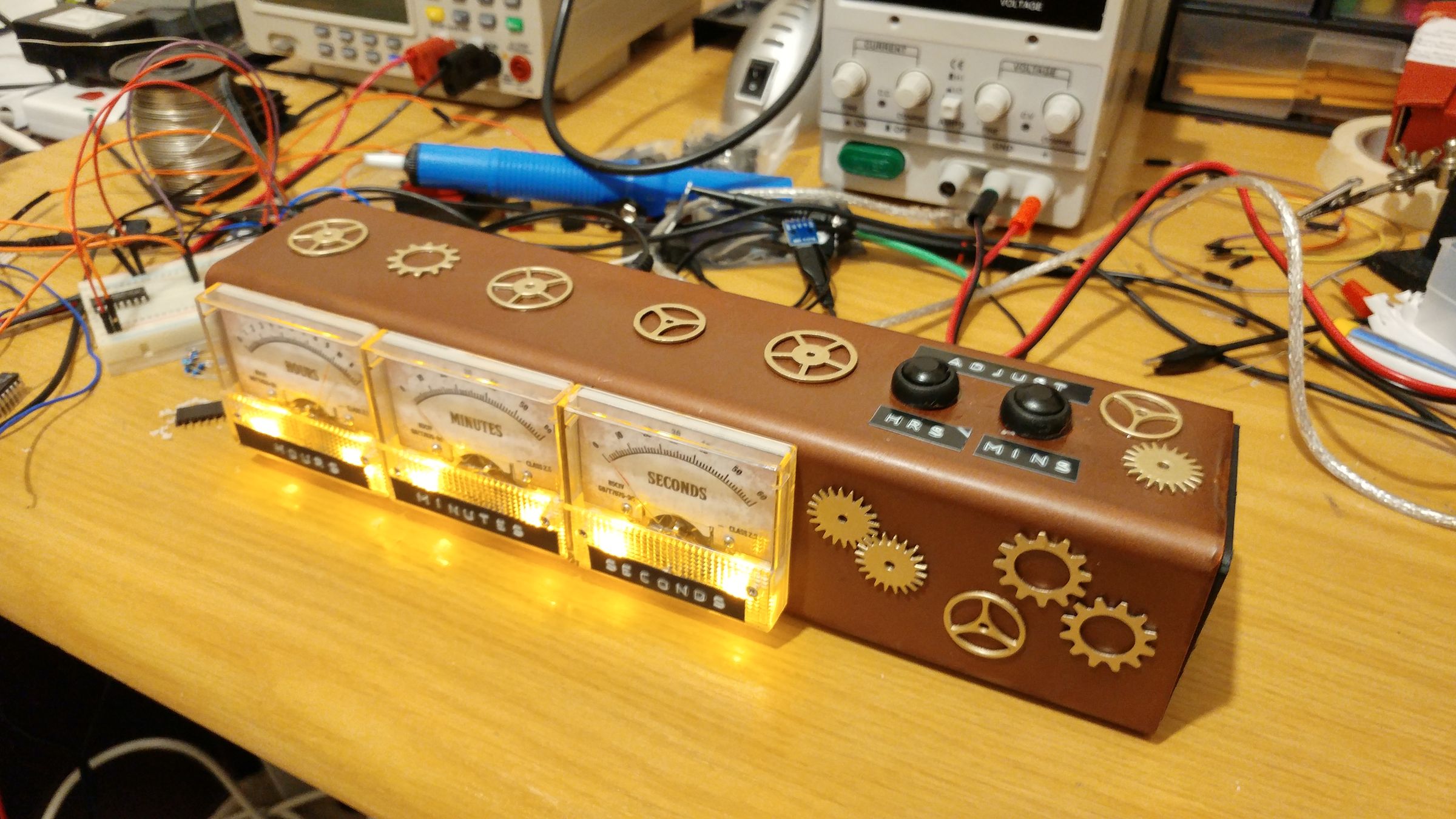 Steampunk Voltmeter Clock : 6 Steps (with Pictures) - Instructables