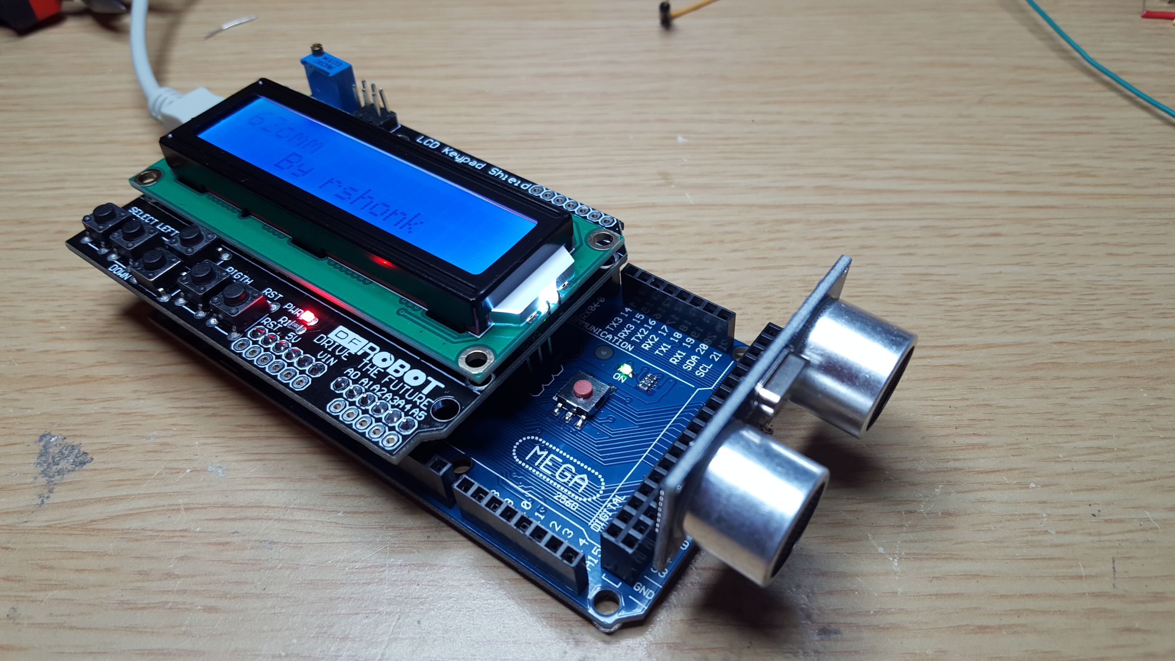 Mega 2560 Compact LCD Ultrasonic : 3 Steps - Instructables