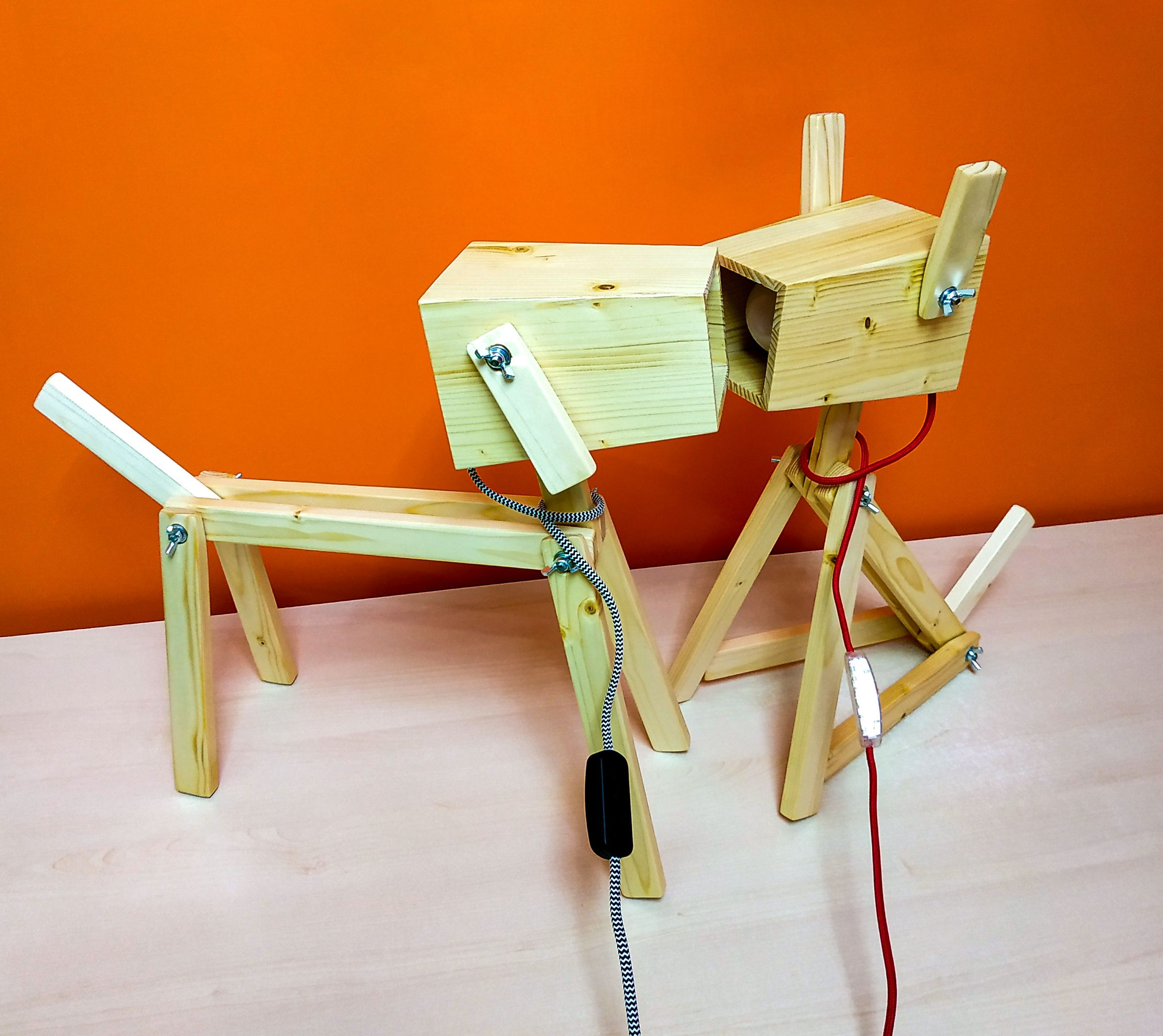 A Wooden Dog LED Lamp : 15 Steps (with Pictures) - Instructables