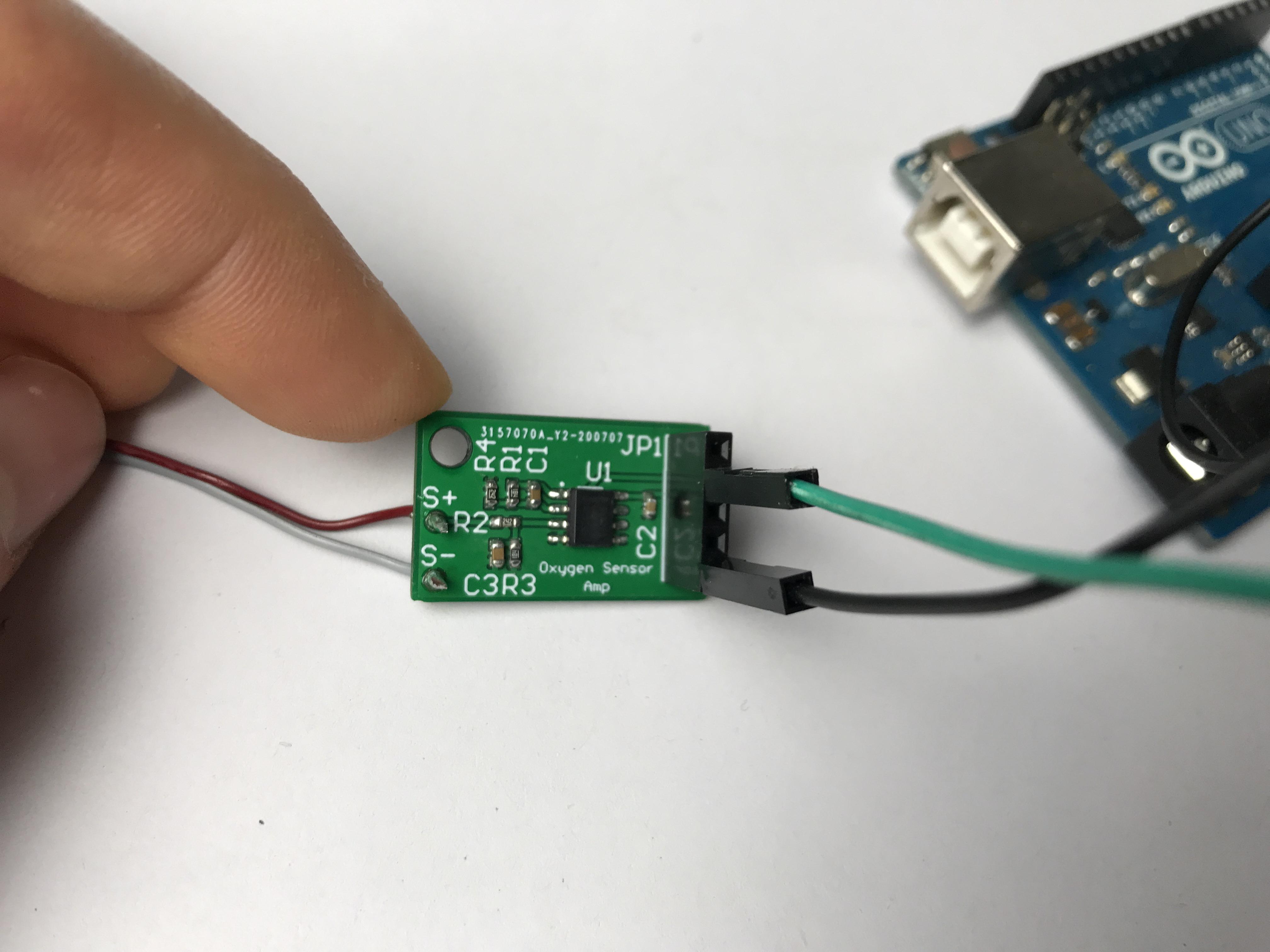PCB Gain Circuit for SGX-VOX Electrochemical Oxygen Sensor 0-100% FiO2 ...