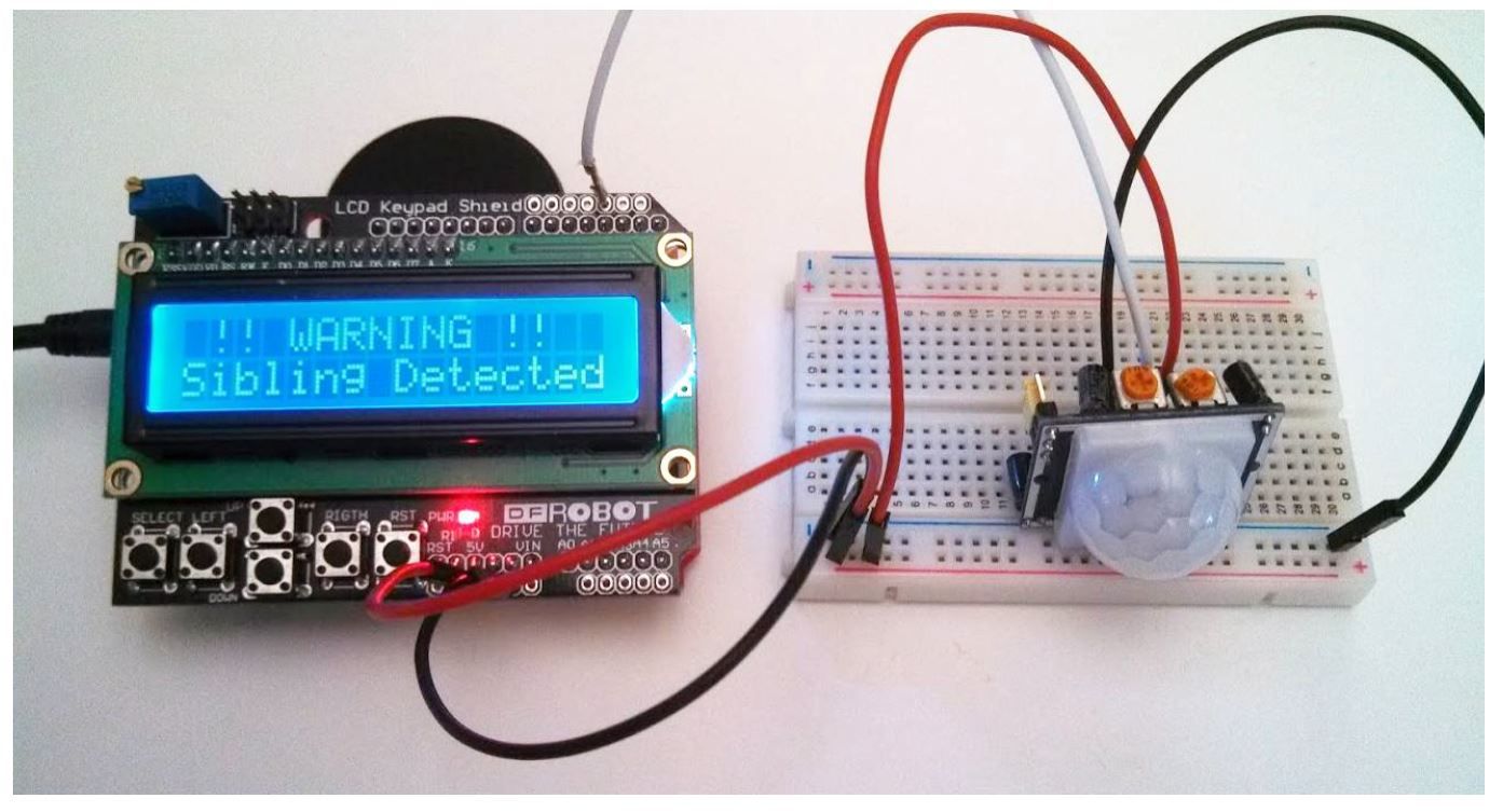 Motion Detector With Alarm & Message Using Arduino Microcontroller : 6 ...