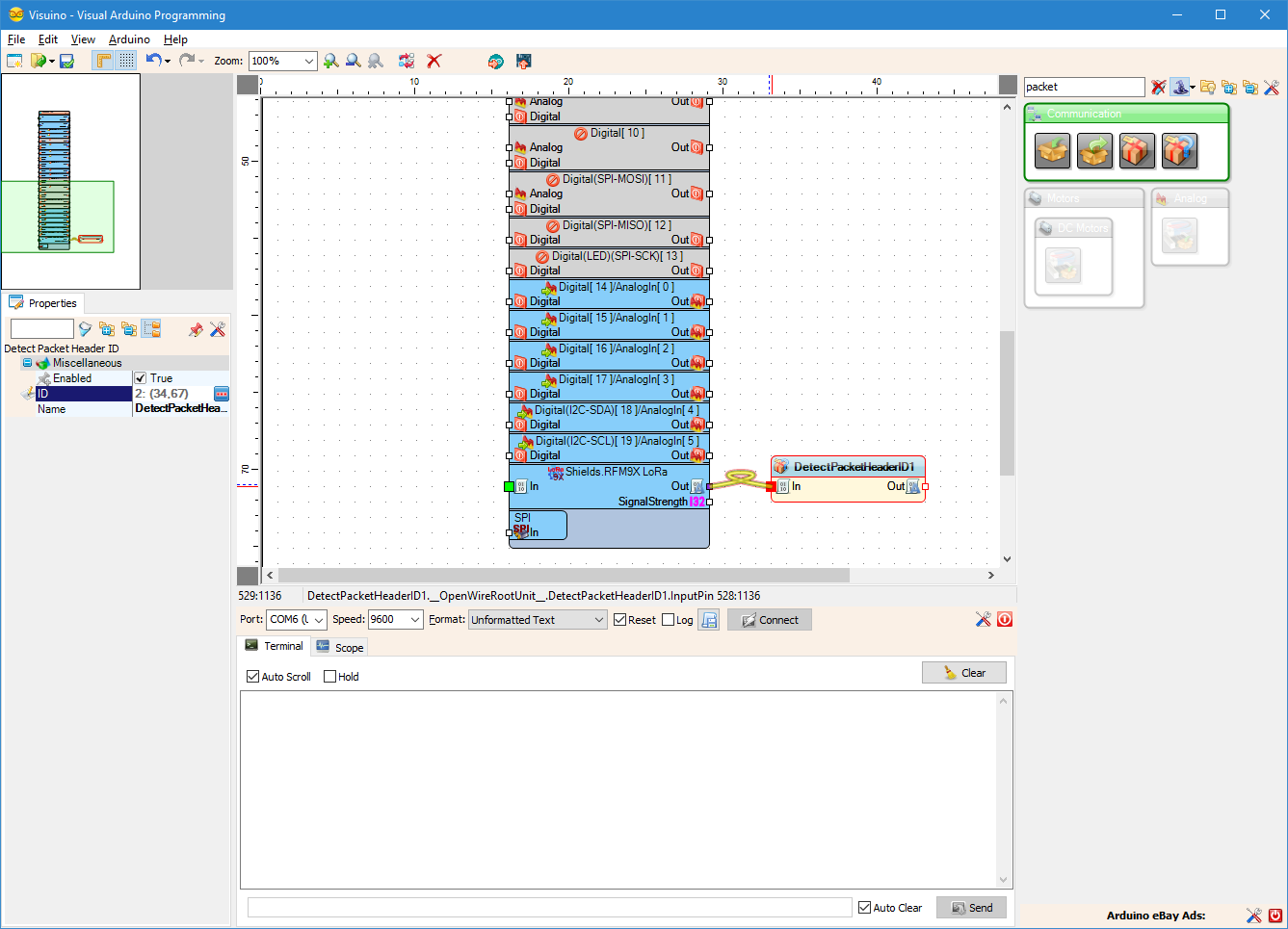 Arduino and Visuino: Long Distance Remote Light Sensor With RFM95W ...