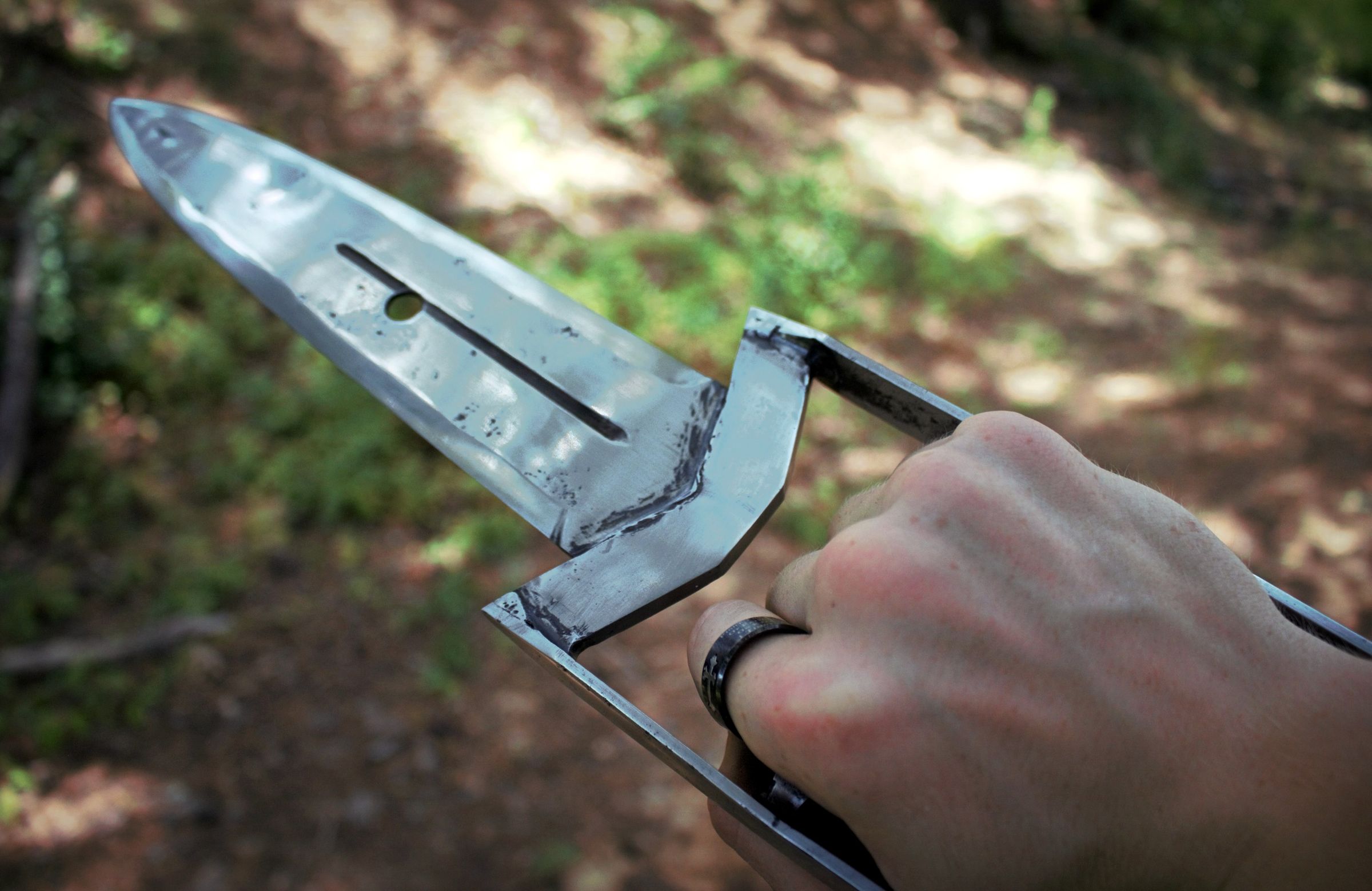 How to Forge a Katar Dagger (from Lawn Mower Blade & RR Spikes) : 34 ...