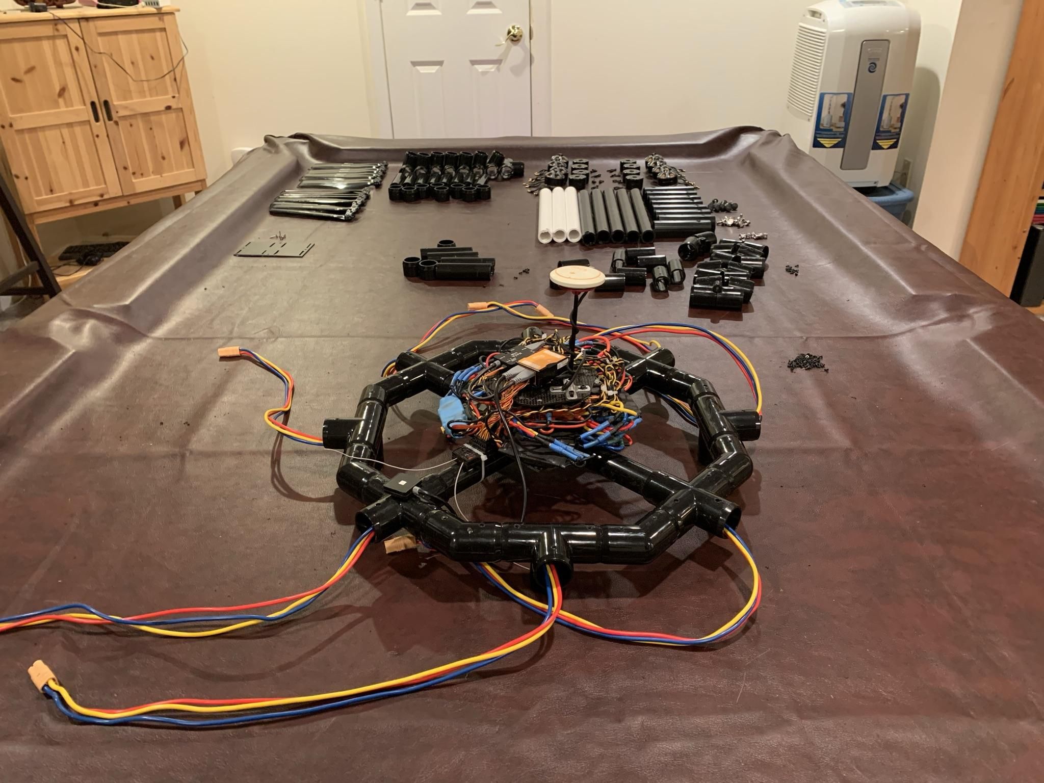 PVC Octocopter Drone Frame With Folding Arms : 10 Steps (with Pictures ...