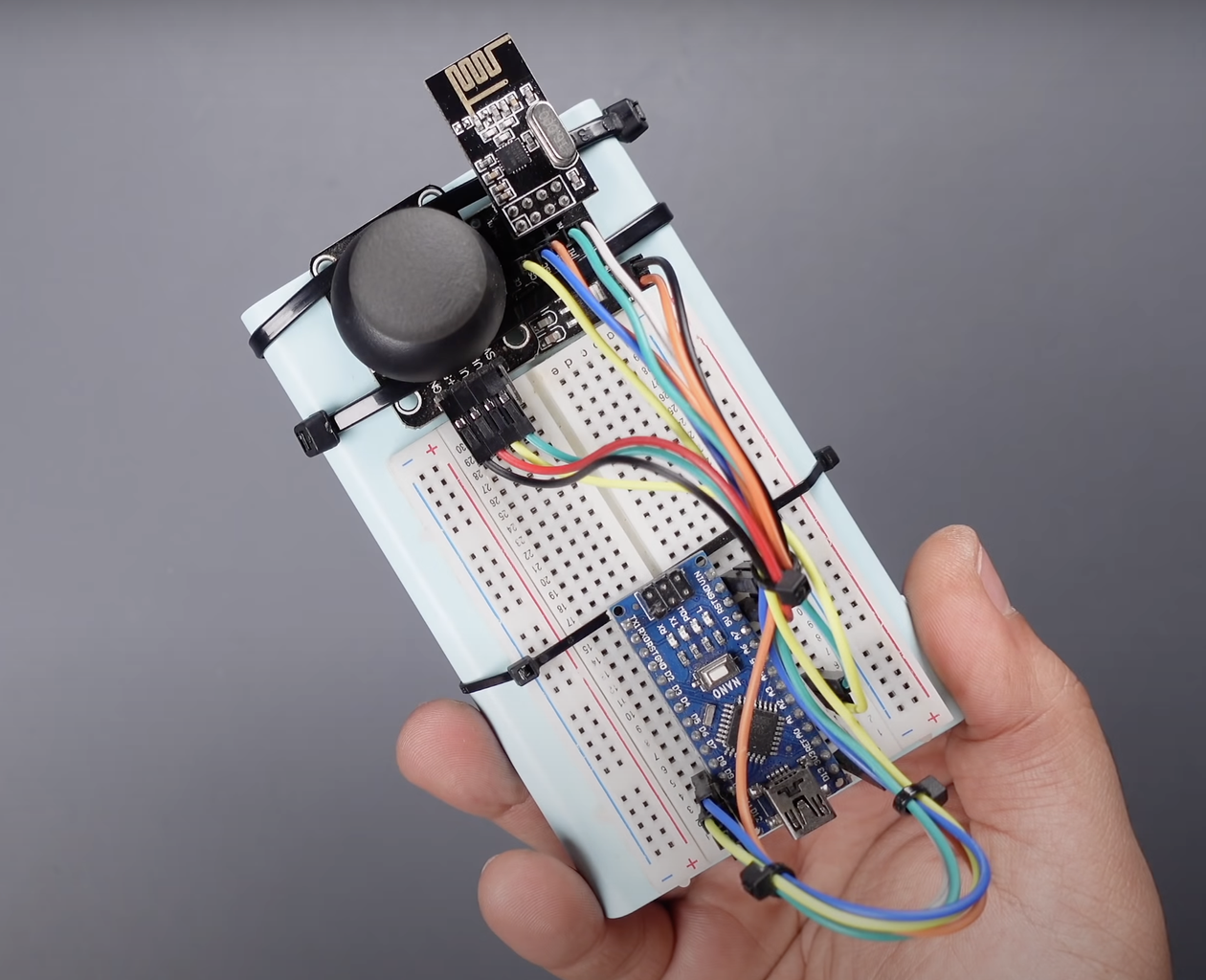 Wireless Arduino Motor Driver And Joystick Controller Nrf24l01 And L293d 8 Steps With