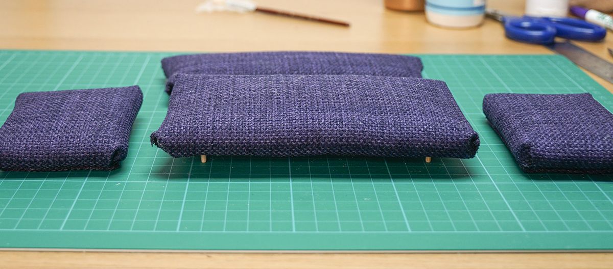 DIY Miniature Sofa! | How to Make Your Own Tiny Comfy Couch : 15 Steps ...