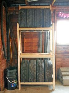 Cheap and Easy to Build Tire Rack : 5 Steps - Instructables