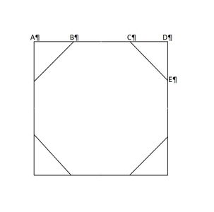 Draw a Regular Octagon Using a Rigid Square Template, a Straight Edge ...