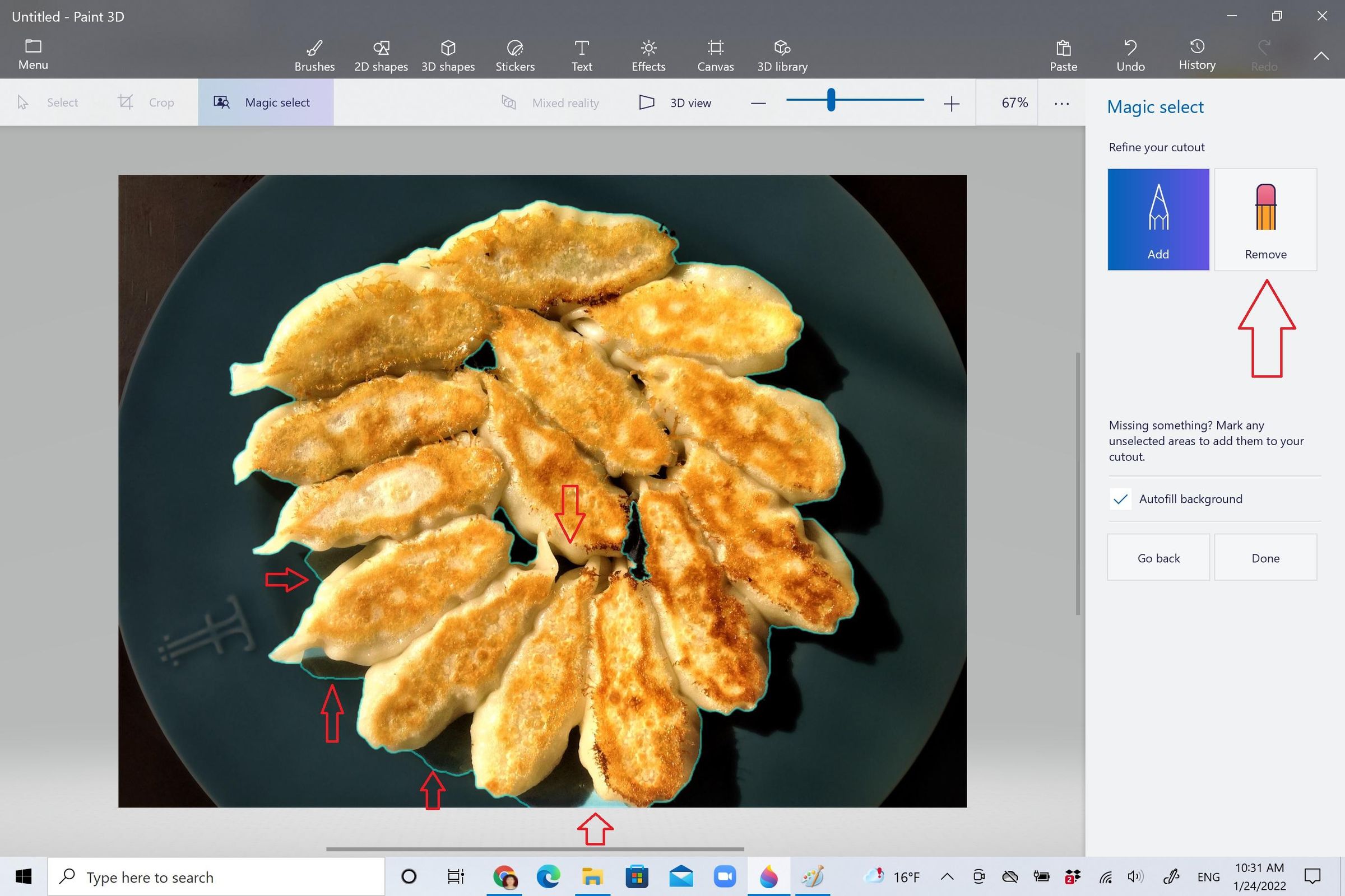 How to Use Magical Select in Paint 3D and PowerPoint Editing Photos : 5 ...