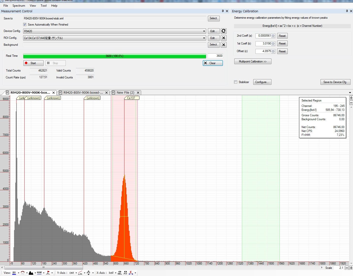 Multi Channel Analyzer MCA With Gamma Spectroscopy NaI(Tl) Detector : 5 ...