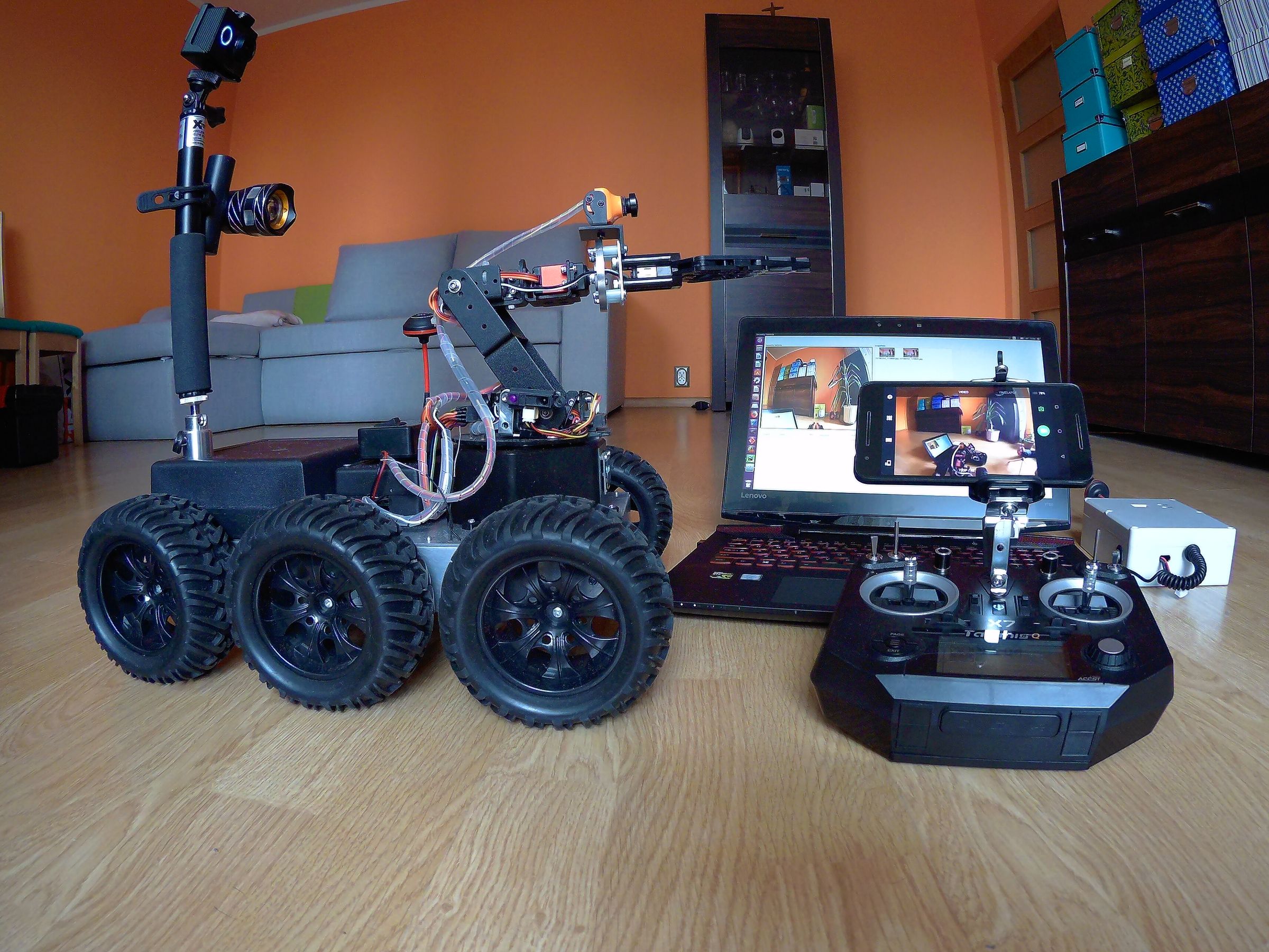 Remote Controlled 6WD All Terrain Robot : 10 Steps (with Pictures ...