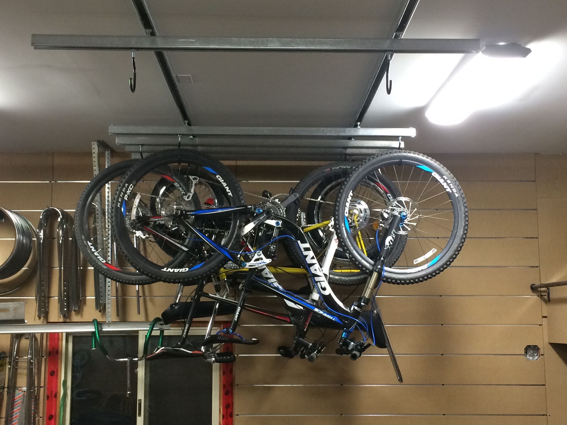 Overhead Garage Bicycle Storage System : 3 Steps (with Pictures ...